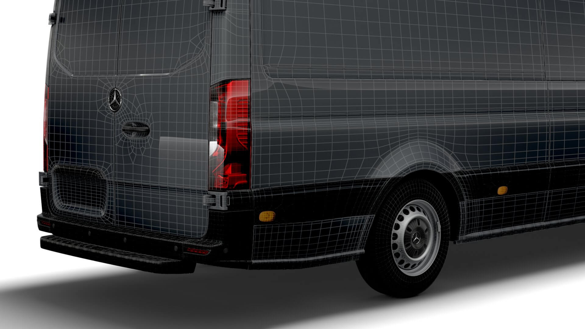 Mercedes Benz Sprinter L3H2 RWD UK-spec 2020 3D Model by Creator 3D
