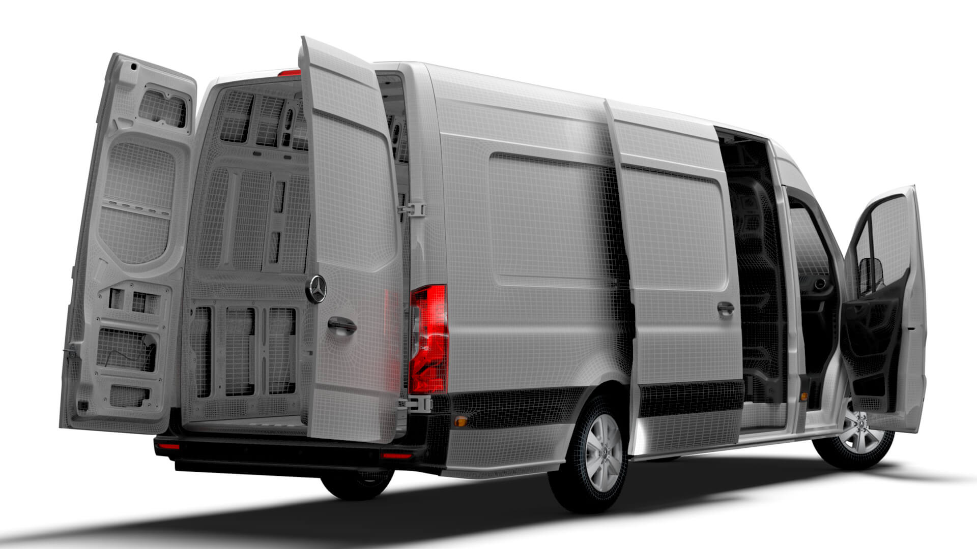 Mercedes Benz Sprinter L4H2 RWD HQ Interior 2025 - 3D Model by Creator 3D