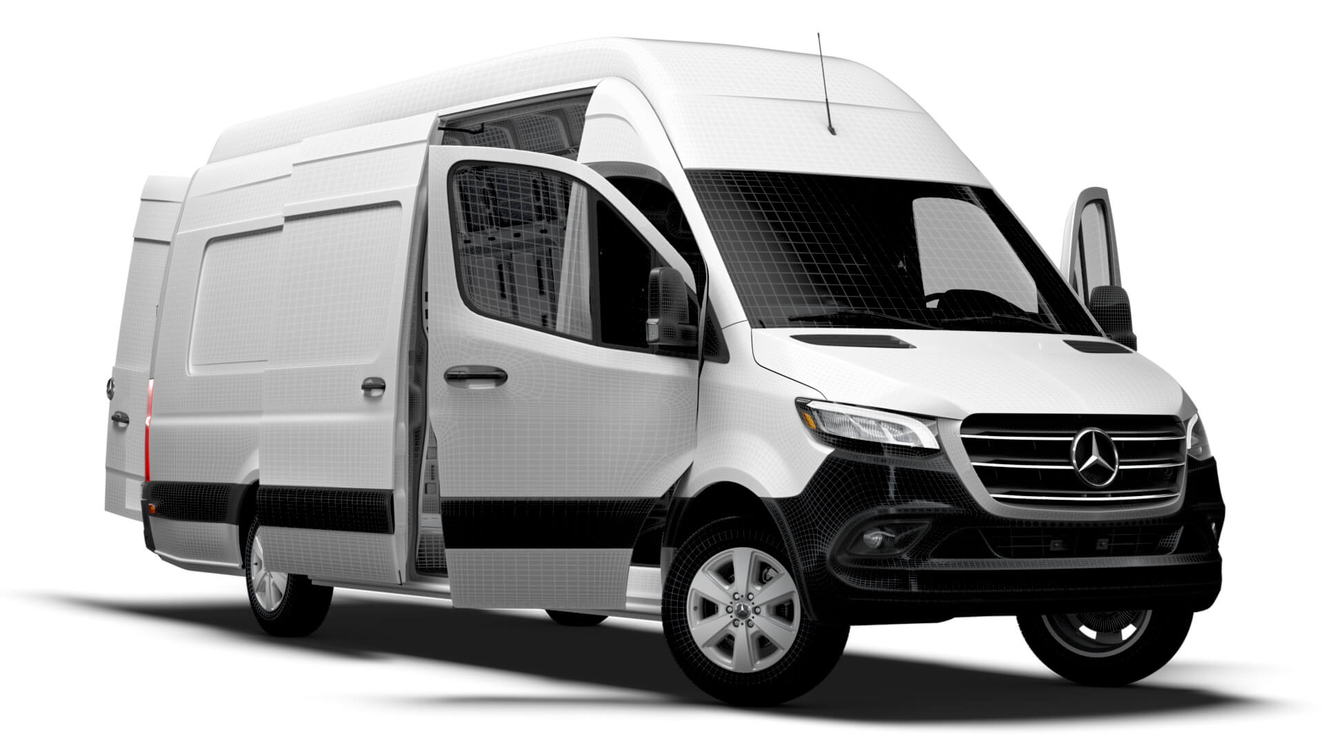 Mercedes Benz Sprinter L4H3 RWD HQ Interior 2025 - 3D Model by Creator 3D