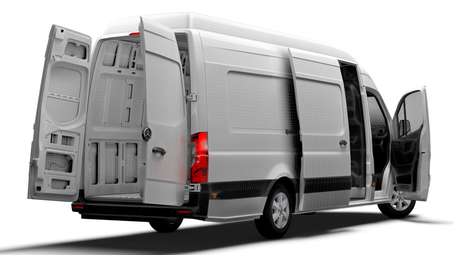 Mercedes Benz Sprinter L4H3 RWD HQ Interior 2025 - 3D Model by Creator 3D