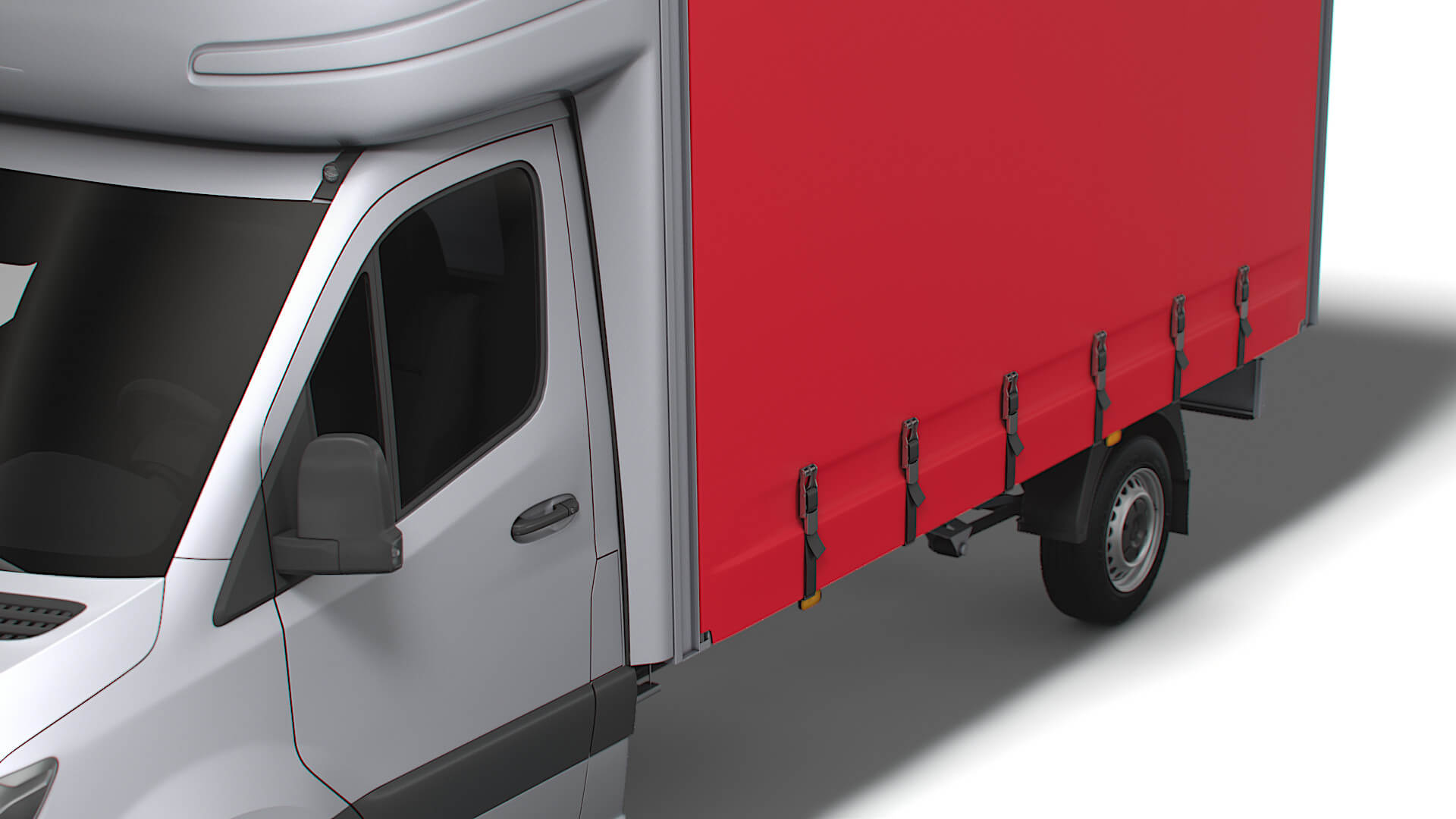 Mercedes Benz Sprinter Luton Curtainsider 2023 - 3D Model by Creator 3D