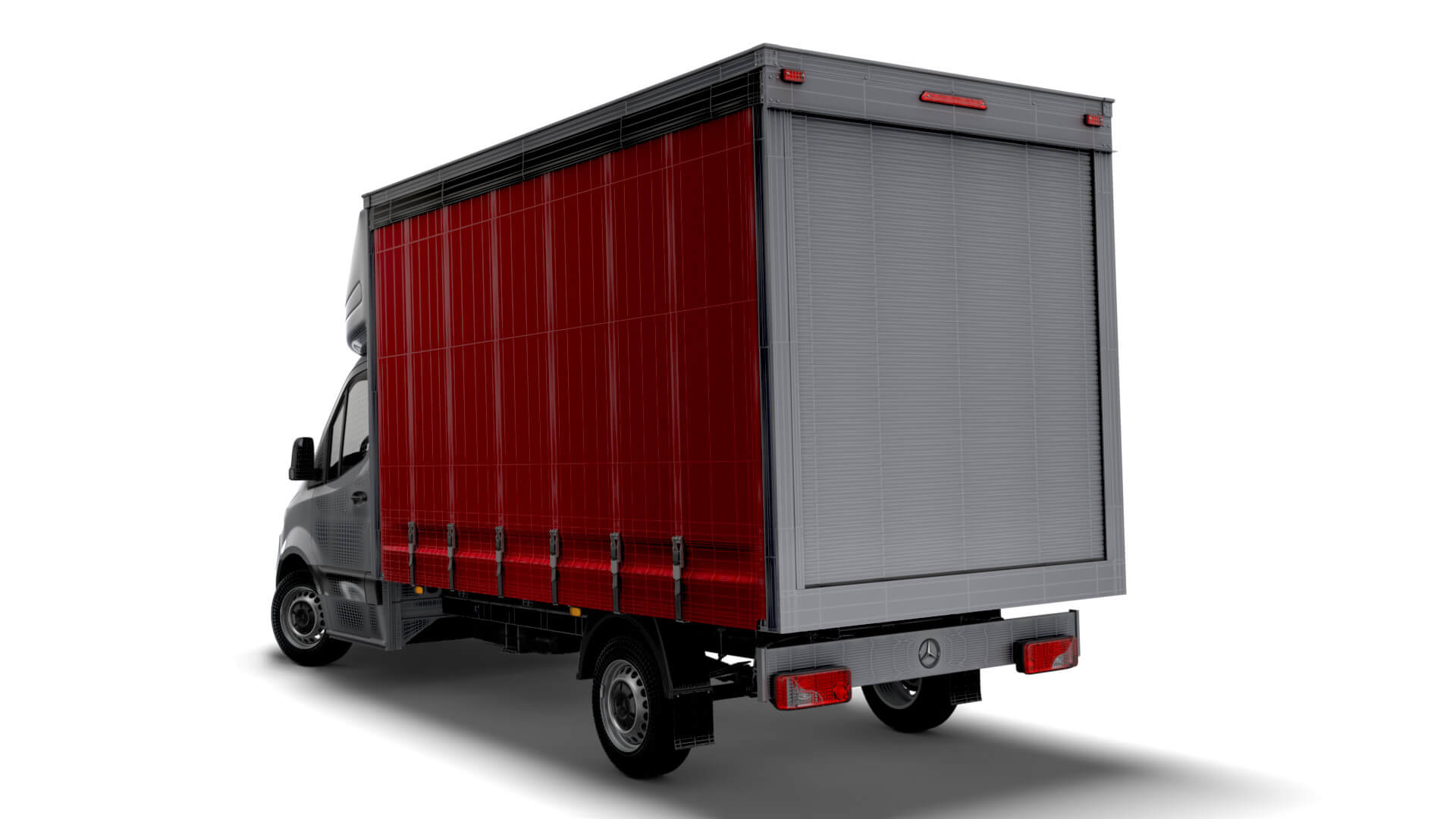 Mercedes Benz Sprinter Luton Curtainsider 2023 - 3D Model by Creator 3D