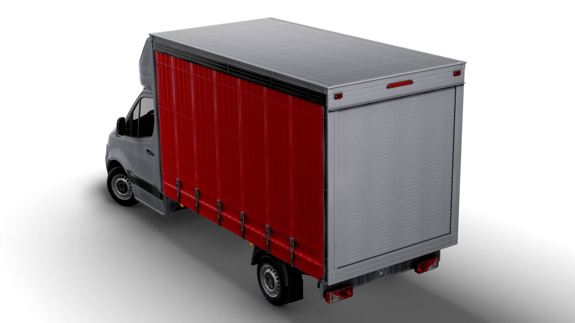 Mercedes Benz Sprinter Luton Curtainsider 2023 - 3D Model by Creator 3D