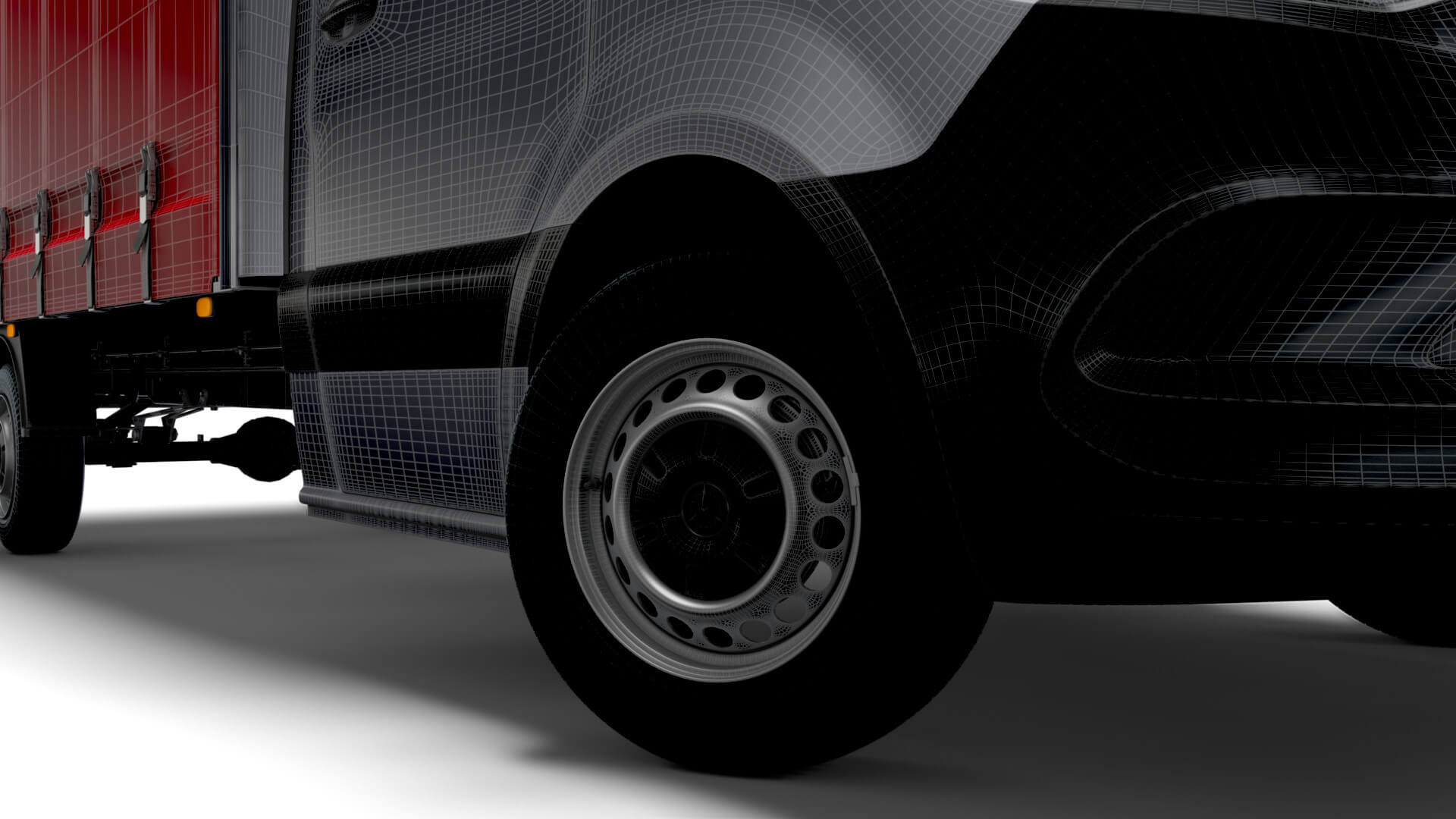 Mercedes Benz Sprinter Luton Curtainsider 2023 - 3D Model by Creator 3D