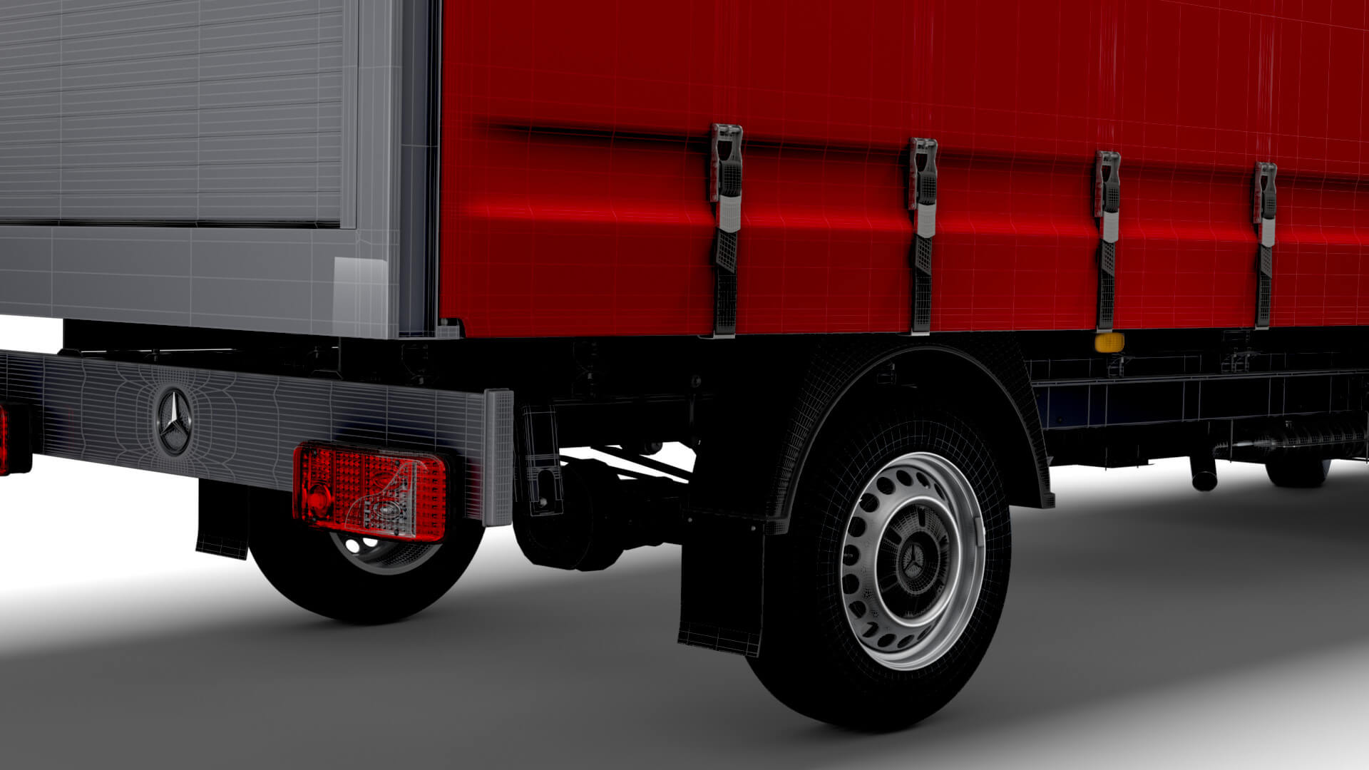 Mercedes Benz Sprinter Luton Curtainsider 2023 - 3D Model by Creator 3D