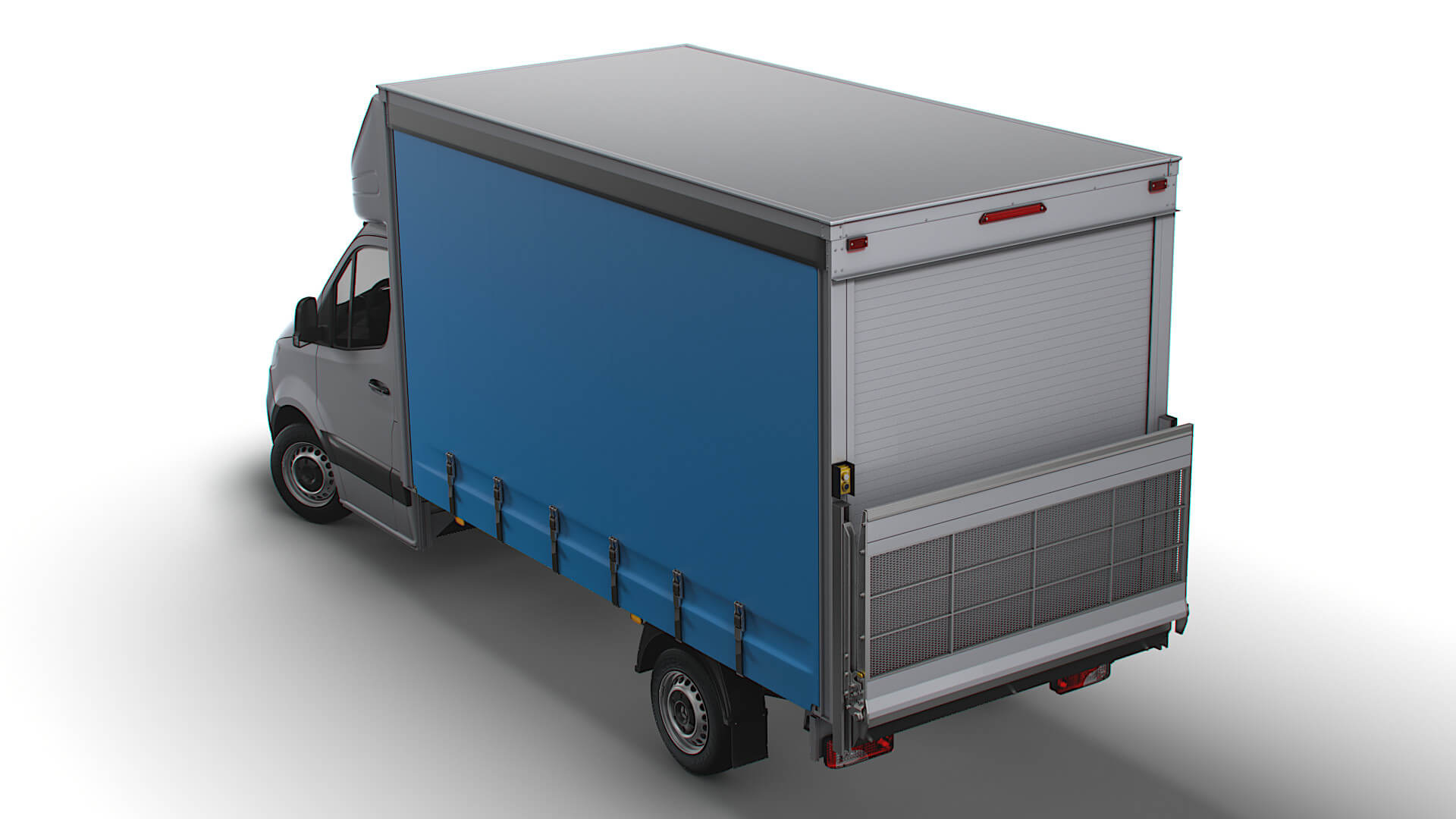 Mercedes Benz Sprinter Luton Curtainsider Tail Lift 2023 - 3D Model by ...