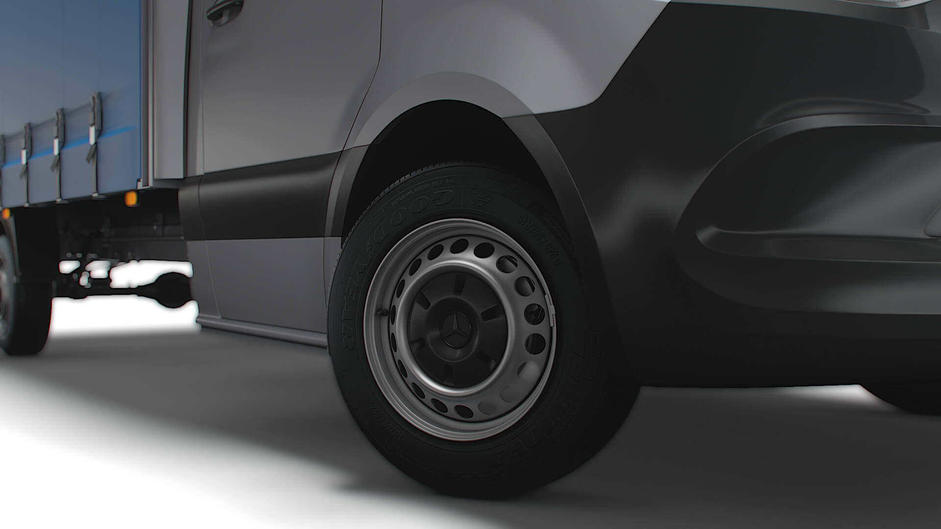 Mercedes Benz Sprinter Luton Curtainsider Tail Lift 2023 - 3D Model by ...