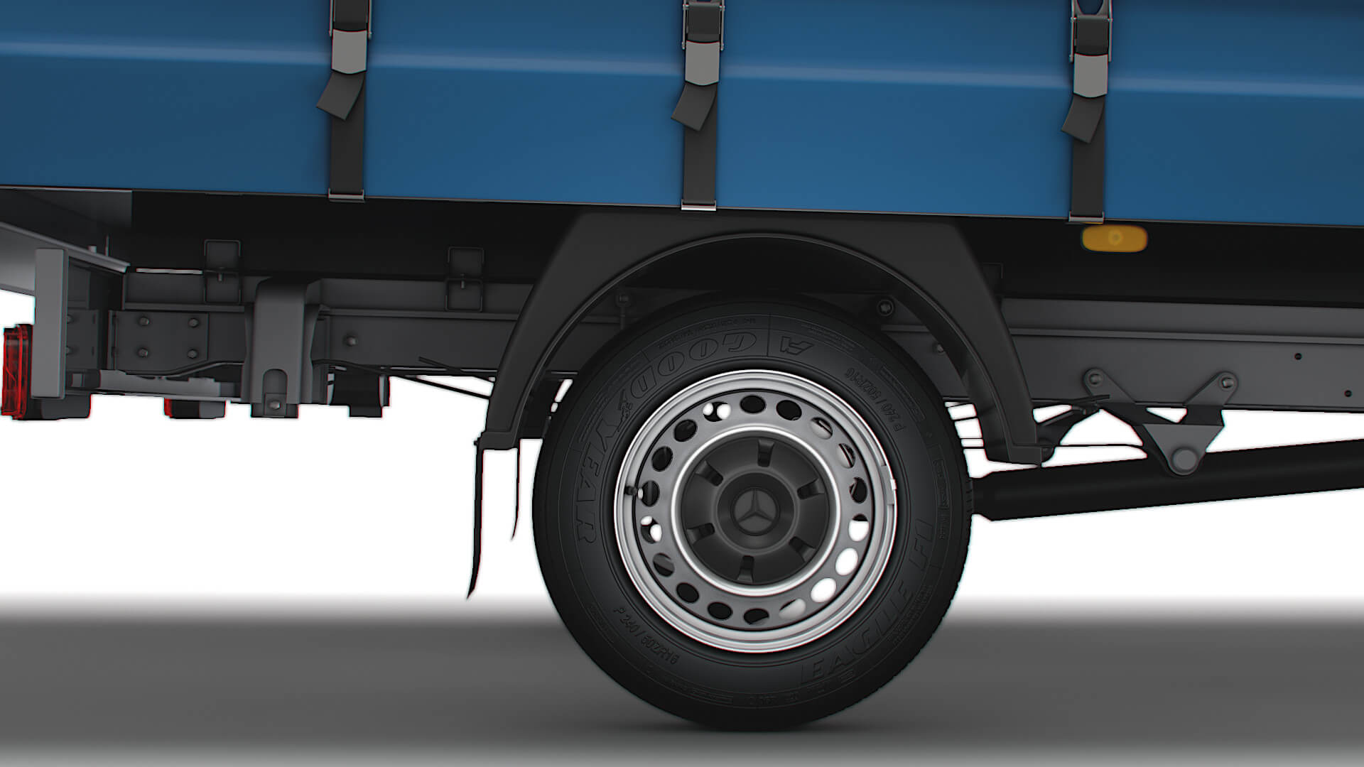 Mercedes Benz Sprinter Luton Curtainsider Tail Lift 2023 - 3D Model by ...