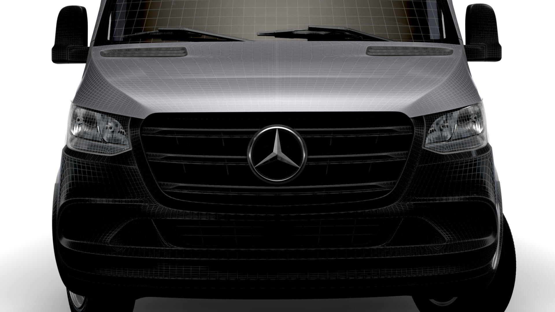 Mercedes Benz Sprinter Luton Curtainsider Tail Lift 2023 - 3D Model by ...