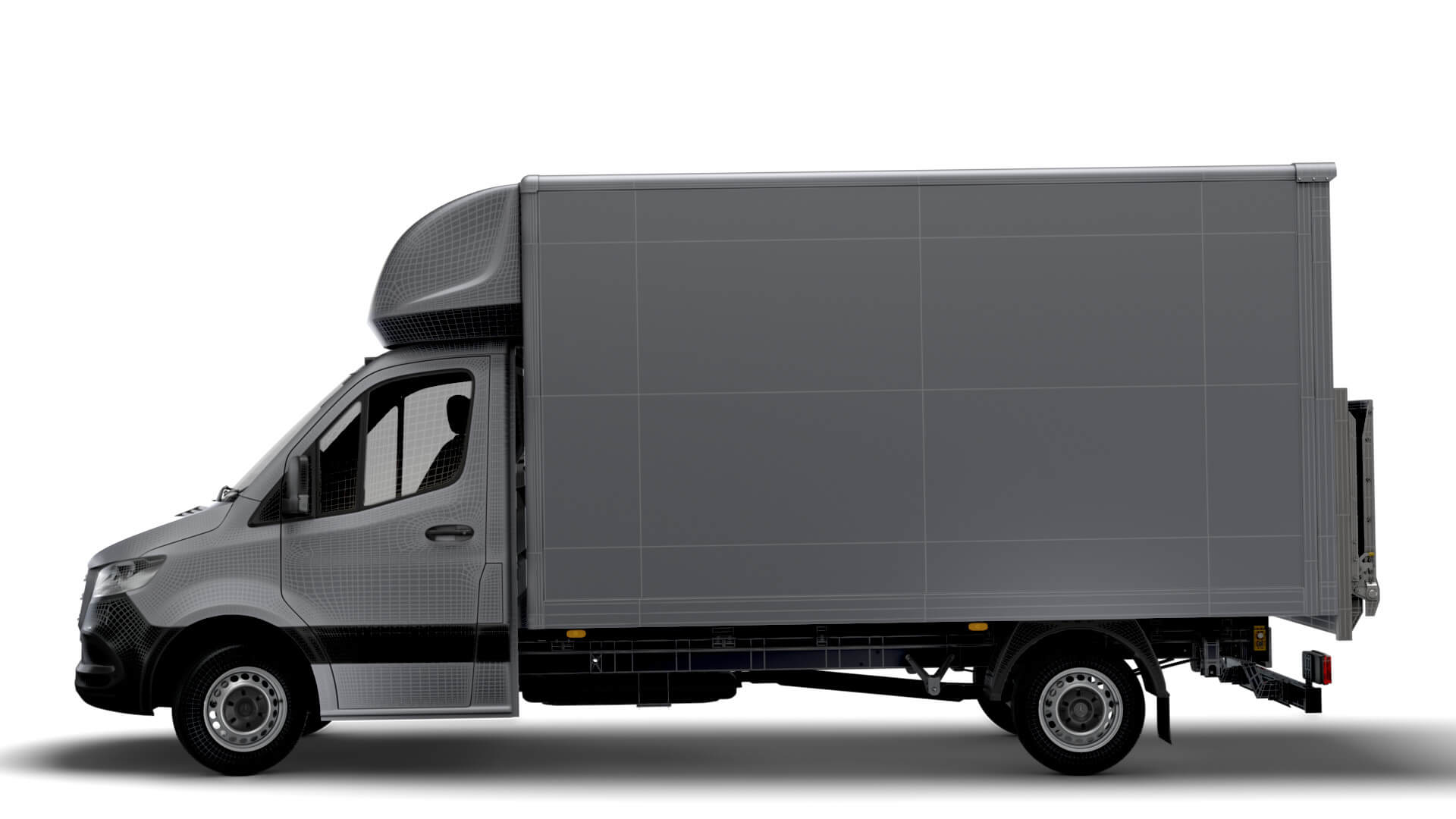 Mercedes Benz Sprinter Luton Tail Lift 2023 - 3D Model by Creator 3D