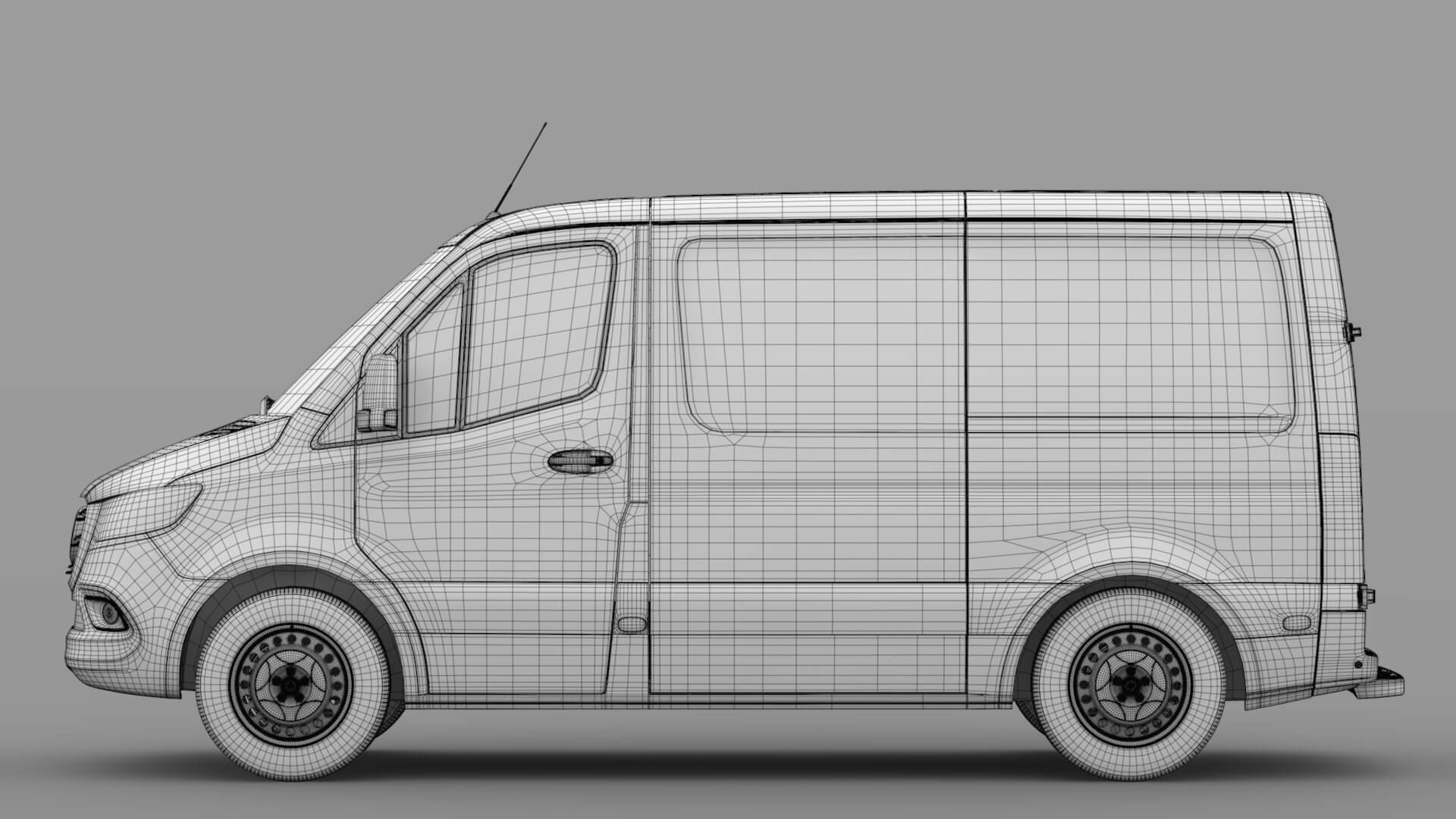 Mercedes Benz Sprinter Panel Van L1H1 FWD 2019 - 3D Model by Creator 3D