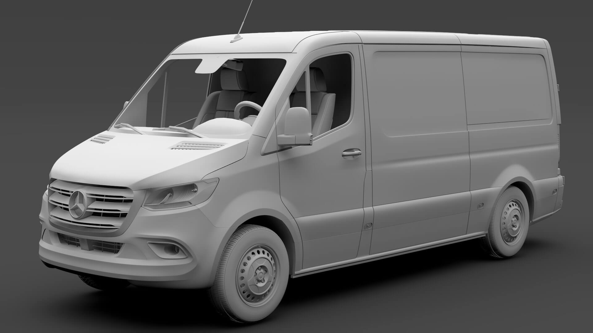 Mercedes Benz Sprinter Panel Van L2H1 RWD 2019 - 3D Model by Creator 3D