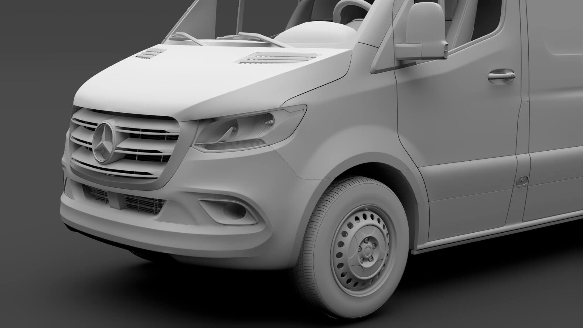 Mercedes Benz Sprinter Panel Van L3H3 RWD 2019 - 3D Model by Creator 3D