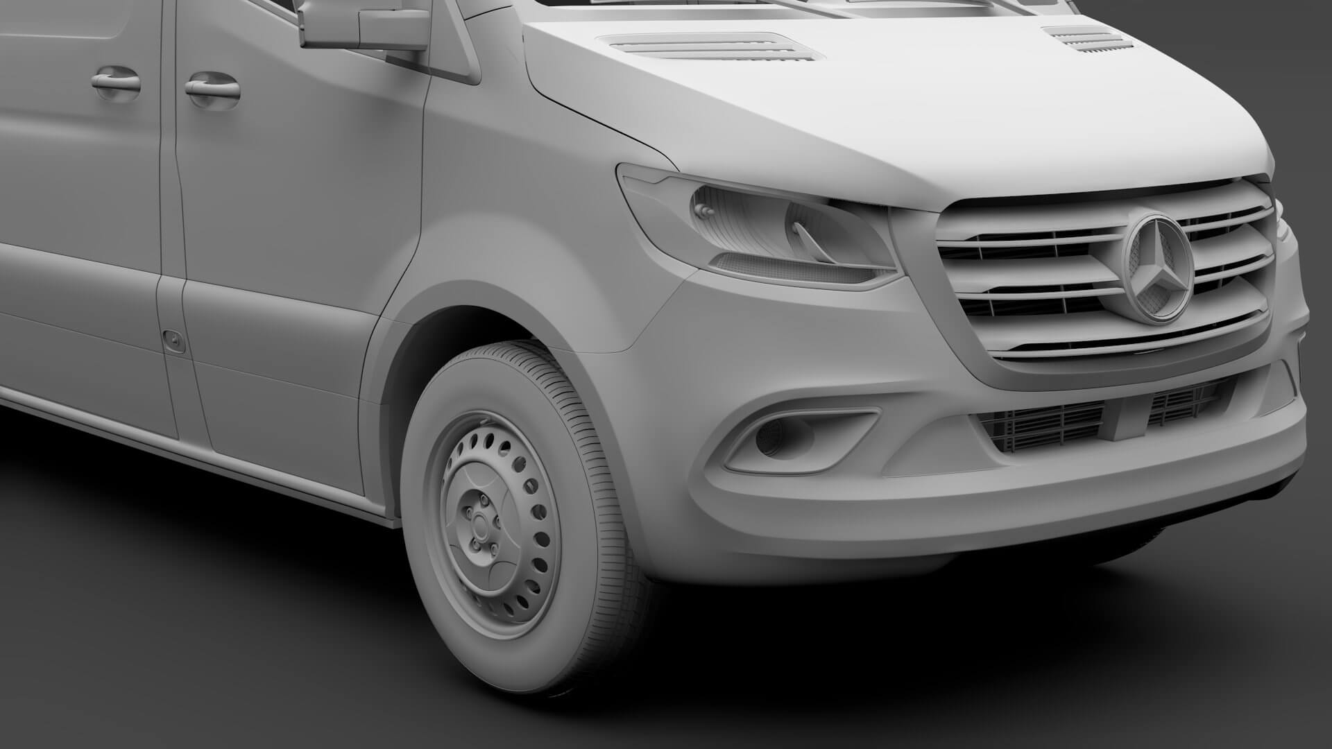 Mercedes Benz Sprinter Panel Van L3H3 RWD 2019 - 3D Model by Creator 3D