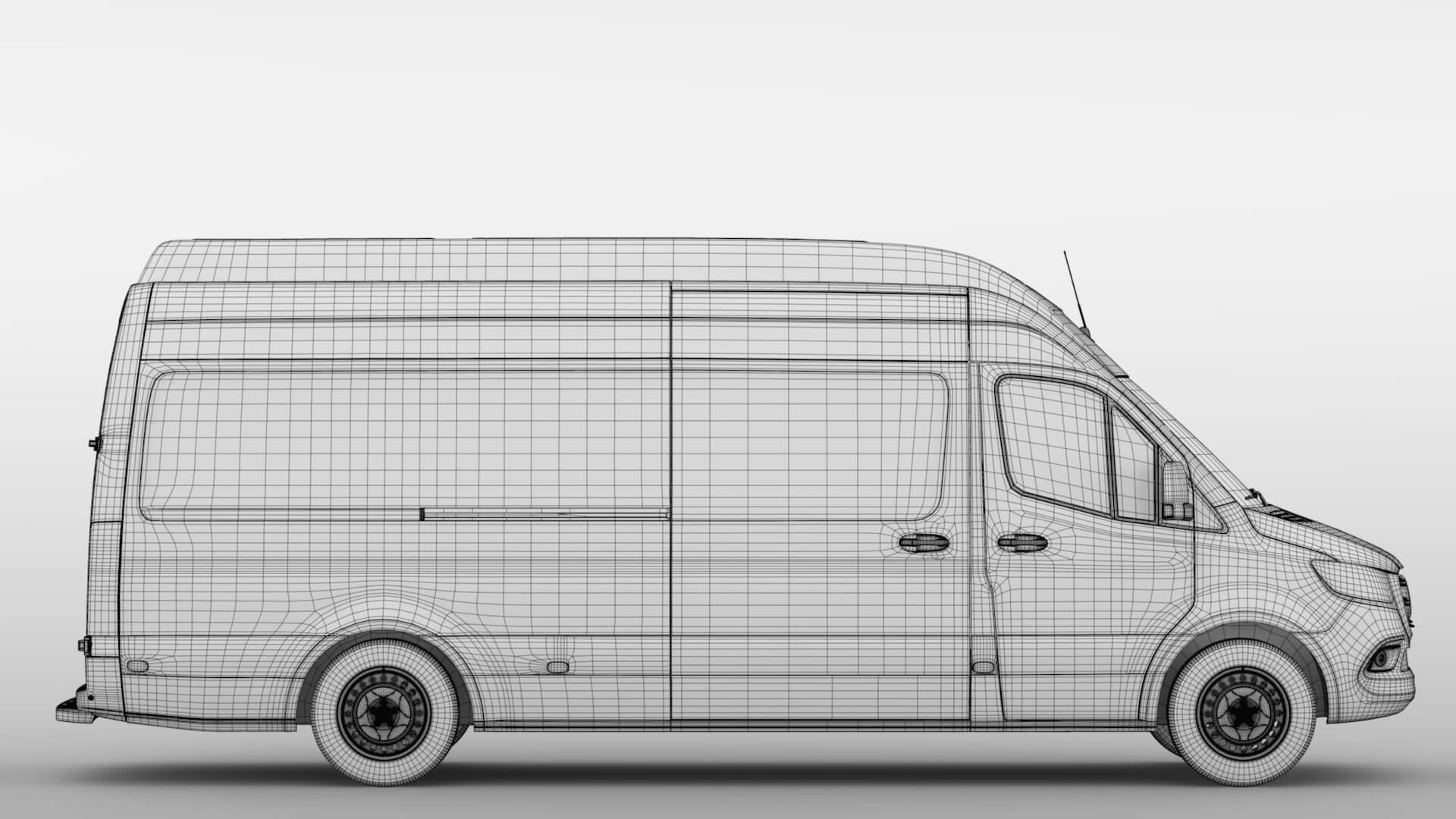 Mercedes Benz Sprinter Panel Van L3H3 RWD 2019 - 3D Model by Creator 3D