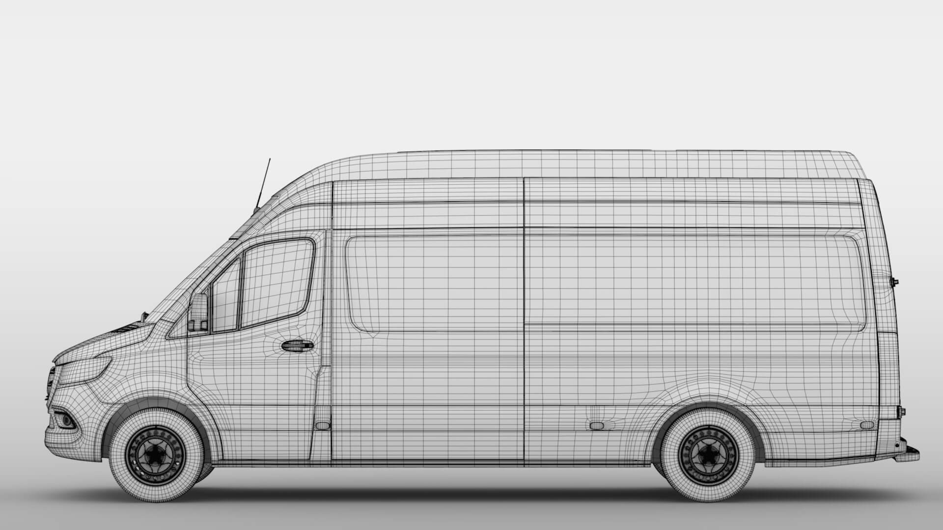 Mercedes Benz Sprinter Panel Van L3H3 RWD 2019 - 3D Model by Creator 3D