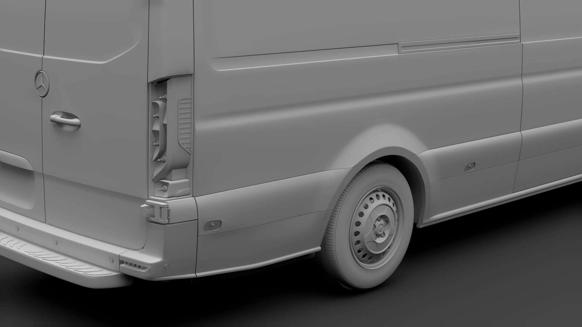 Mercedes Benz Sprinter Panel Van L3H3 RWD 2019 - 3D Model by Creator 3D