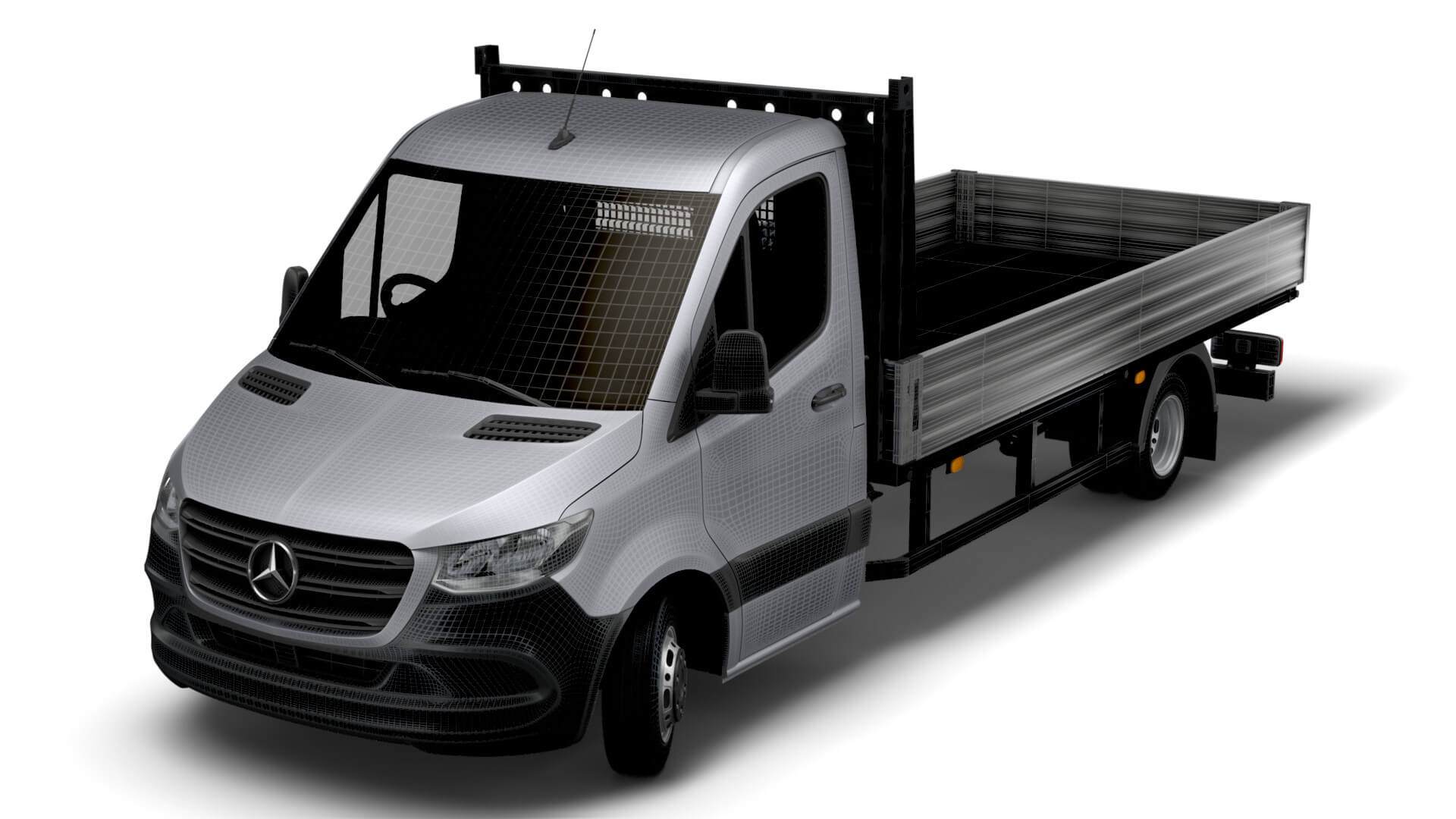 Mercedes Benz Sprinter Single Cab Tipper 2023 - 3D Model by Creator 3D