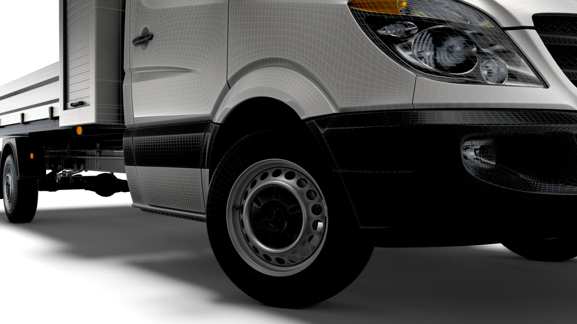 Mercedes Benz Sprinter Single Cab Tipper Toolpod 2008 - 3D Model by ...