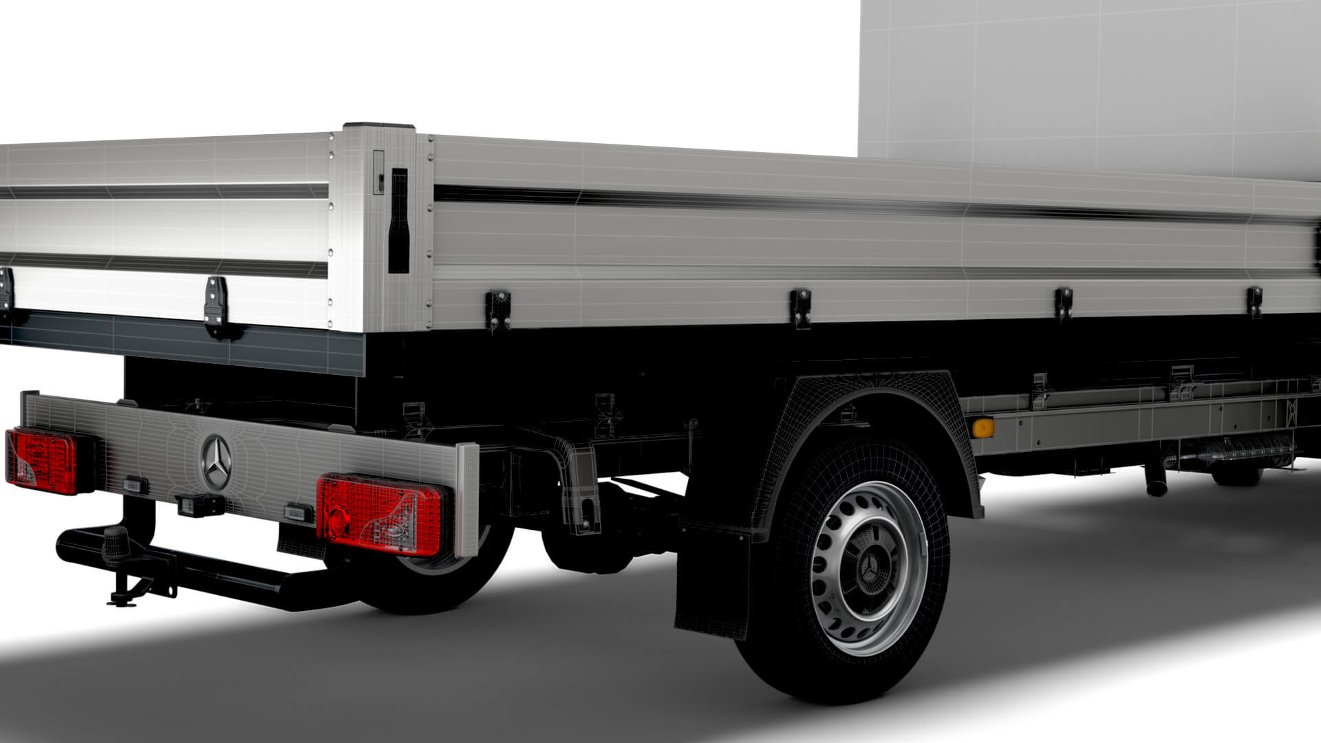 Mercedes Benz Sprinter Single Cab Tipper Toolpod 2008 - 3D Model by ...