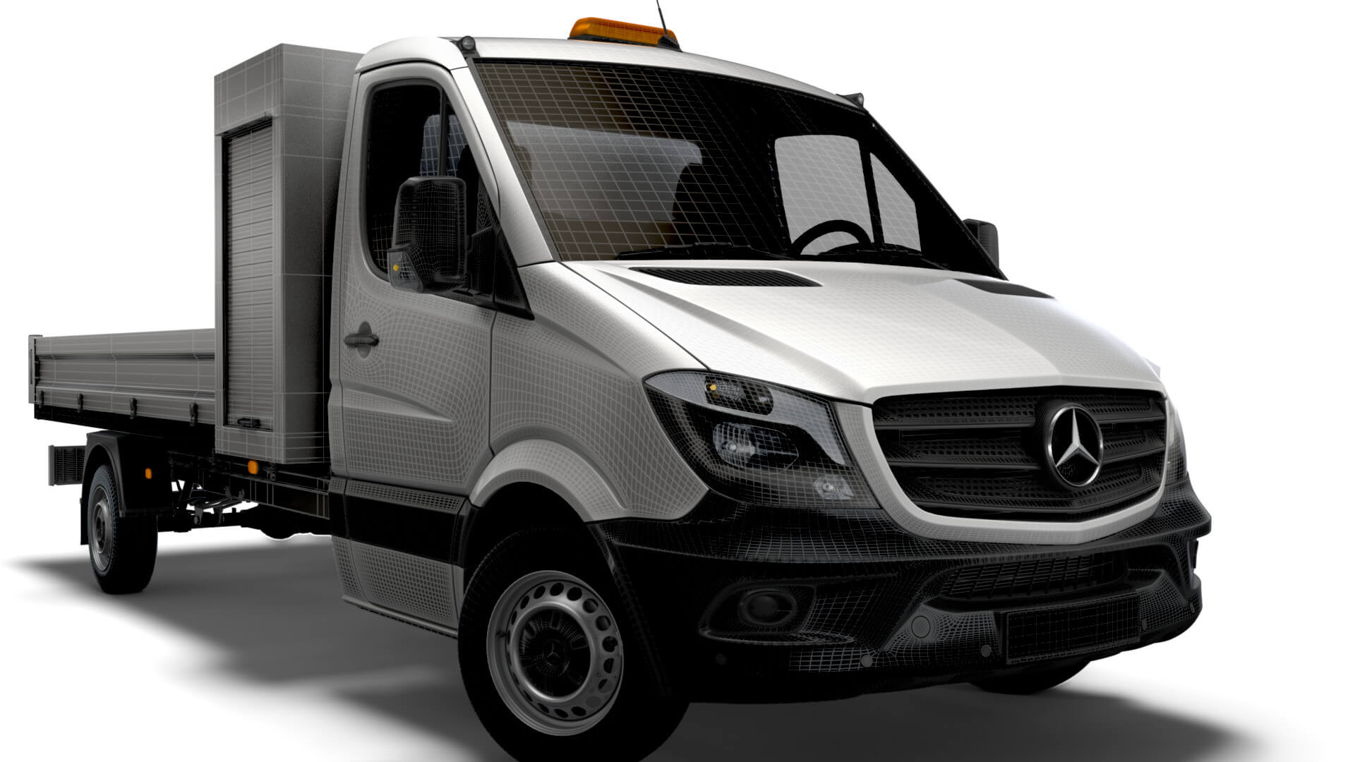 Mercedes Benz Sprinter Single Cab Tipper Toolpod 2018 - 3D Model by ...