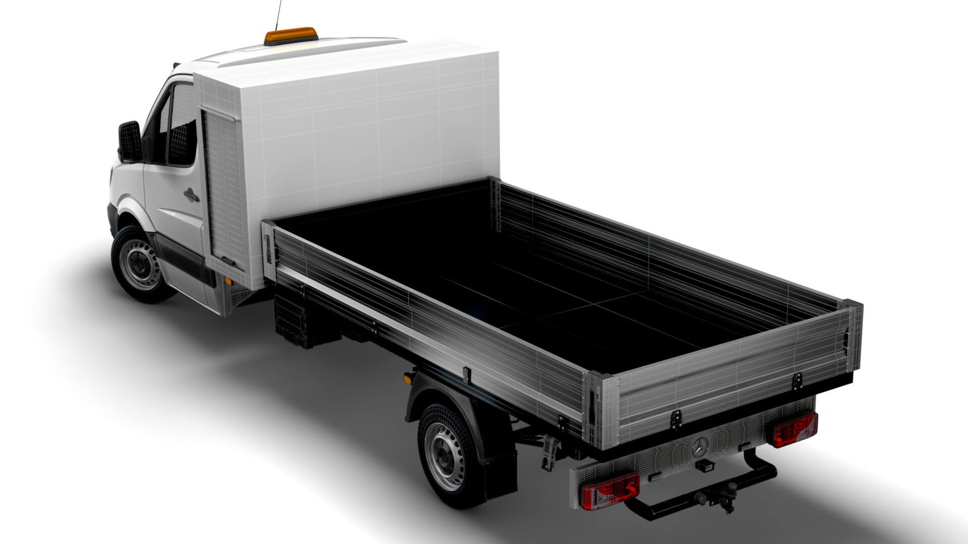 Mercedes Benz Sprinter Single Cab Tipper Toolpod 2018 - 3D Model by ...