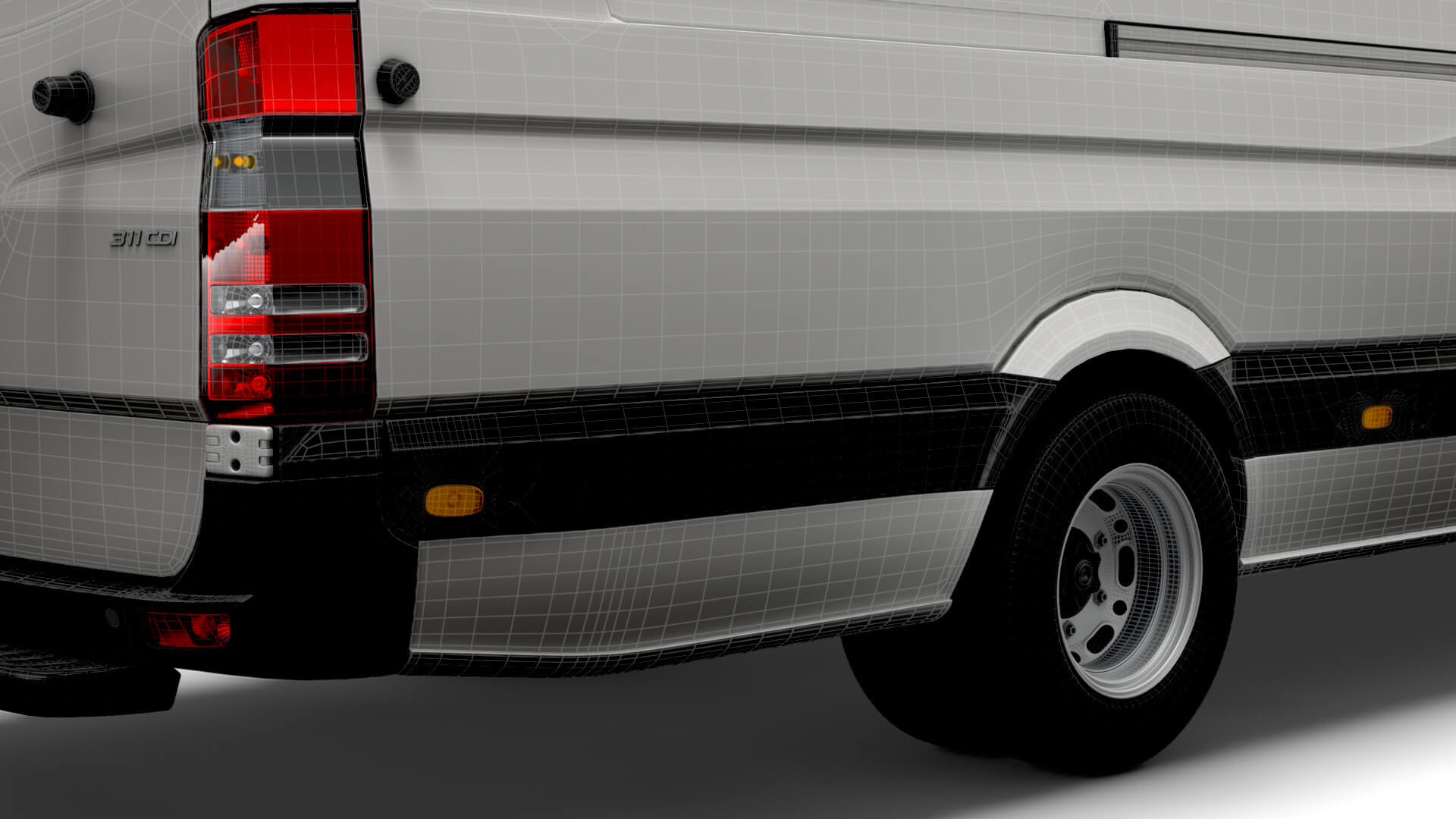 Mercedes Benz Sprinter Van L4H2 2008 - 3D Model by Creator 3D