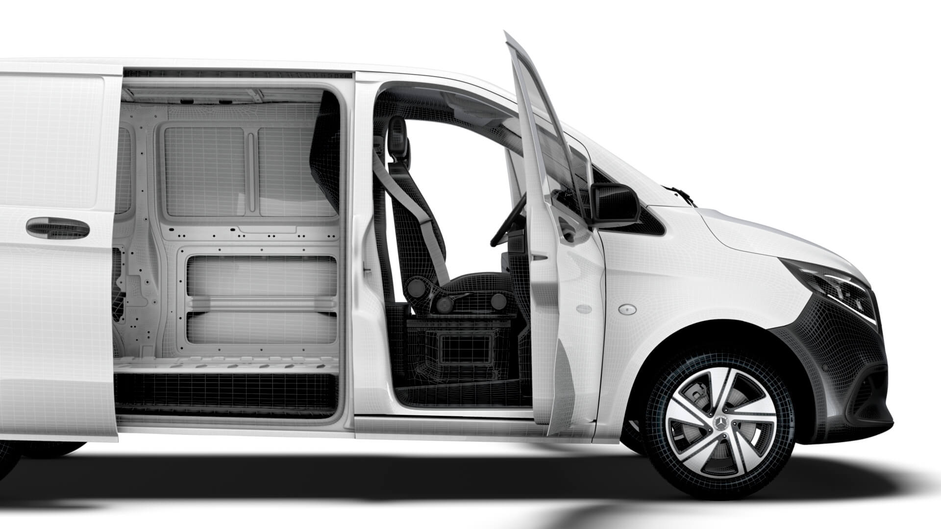 Mercedes Benz Vito L1 HQ Interior 2025 - 3D Model by Creator 3D