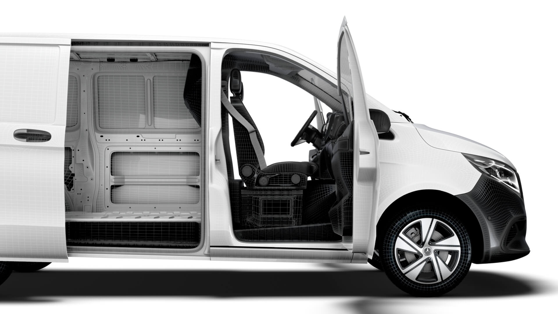 Mercedes Benz Vito L2 HQ Interior 2025 - 3D Model by Creator 3D