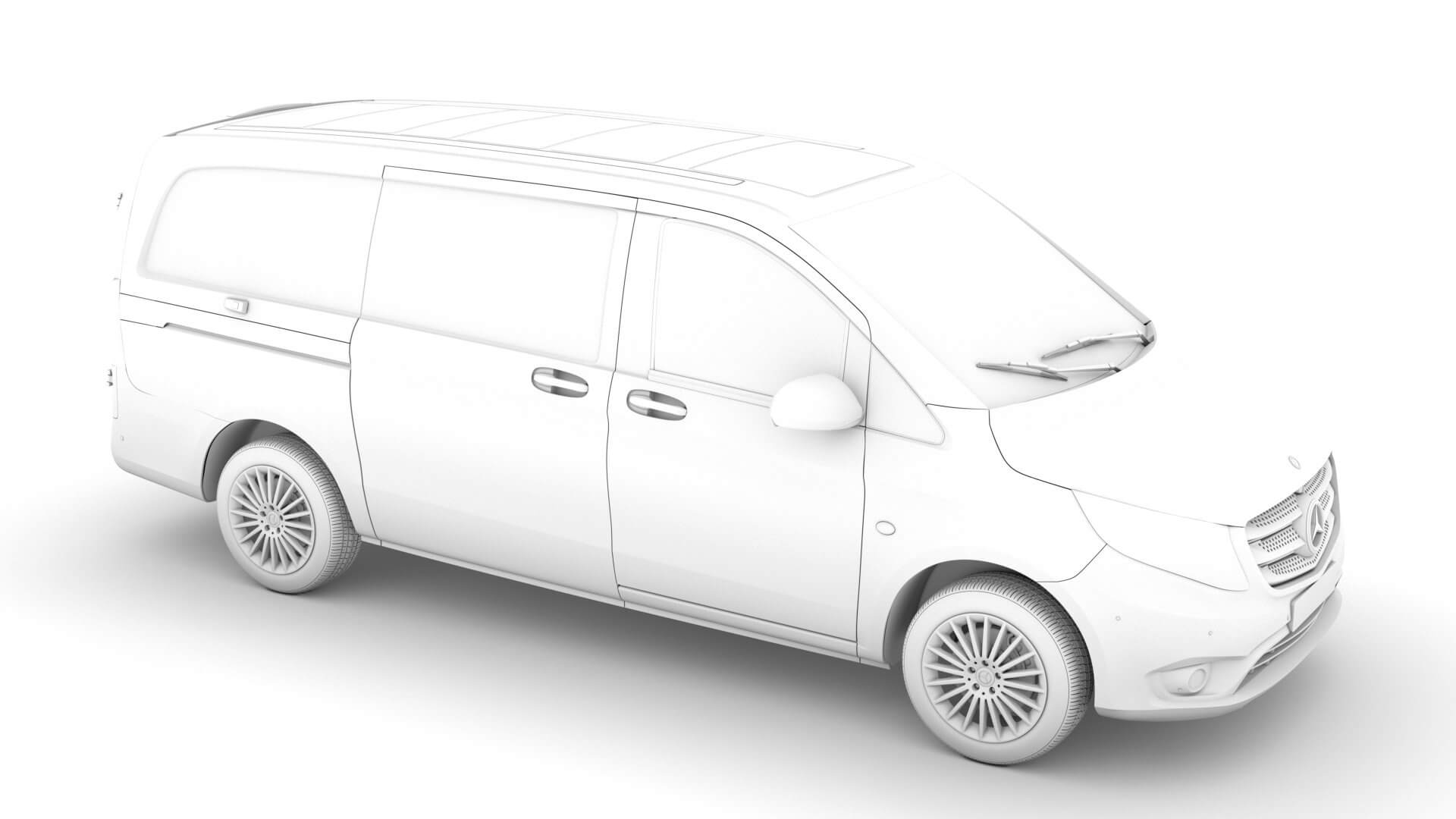 Mercedes Benz Vito Panel Van L2 2019 - 3D Model by Creator 3D