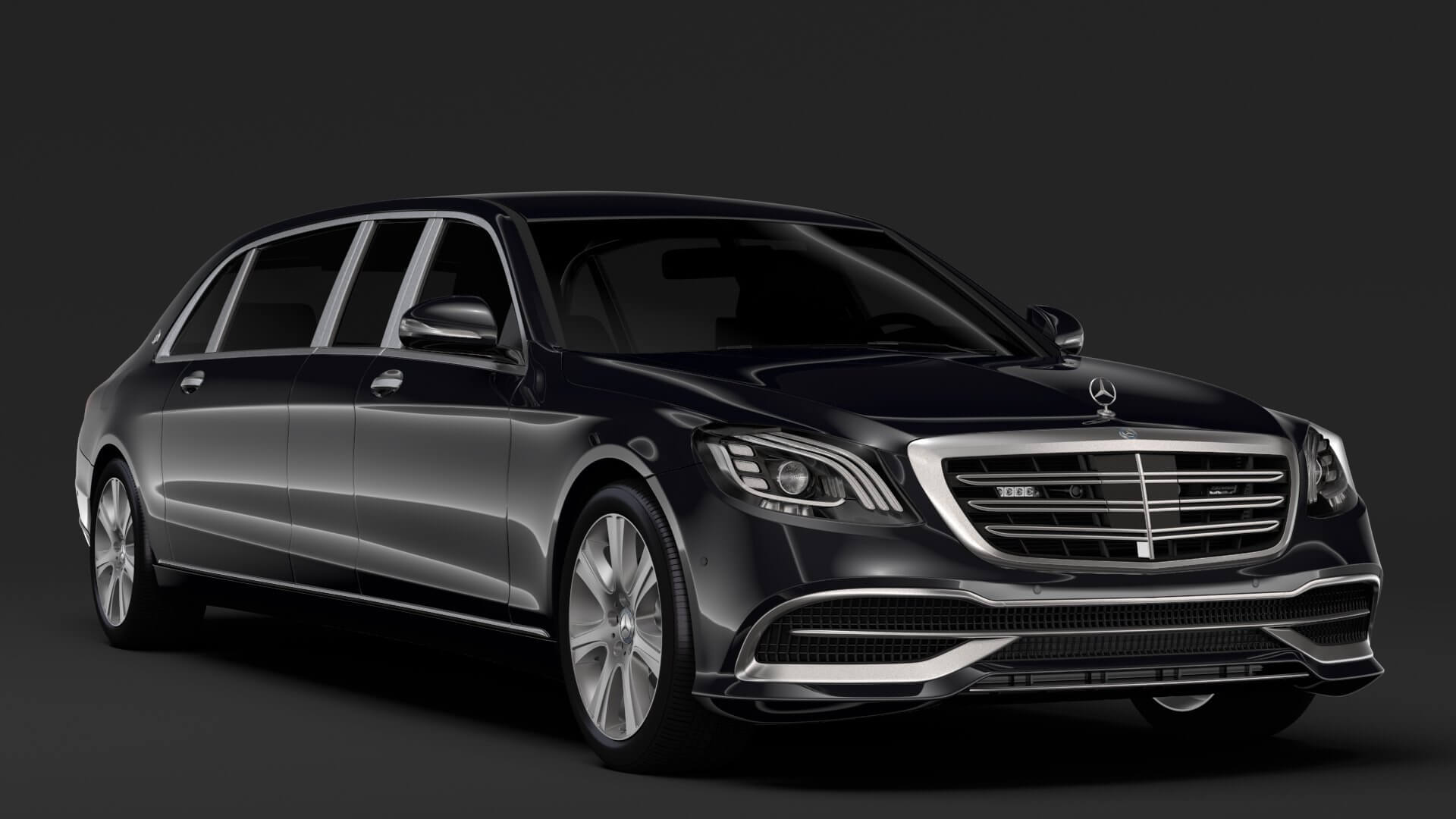 Mercedes Maybach S 650 Pullman Guard VV222 2018 - 3D Model by Creator 3D