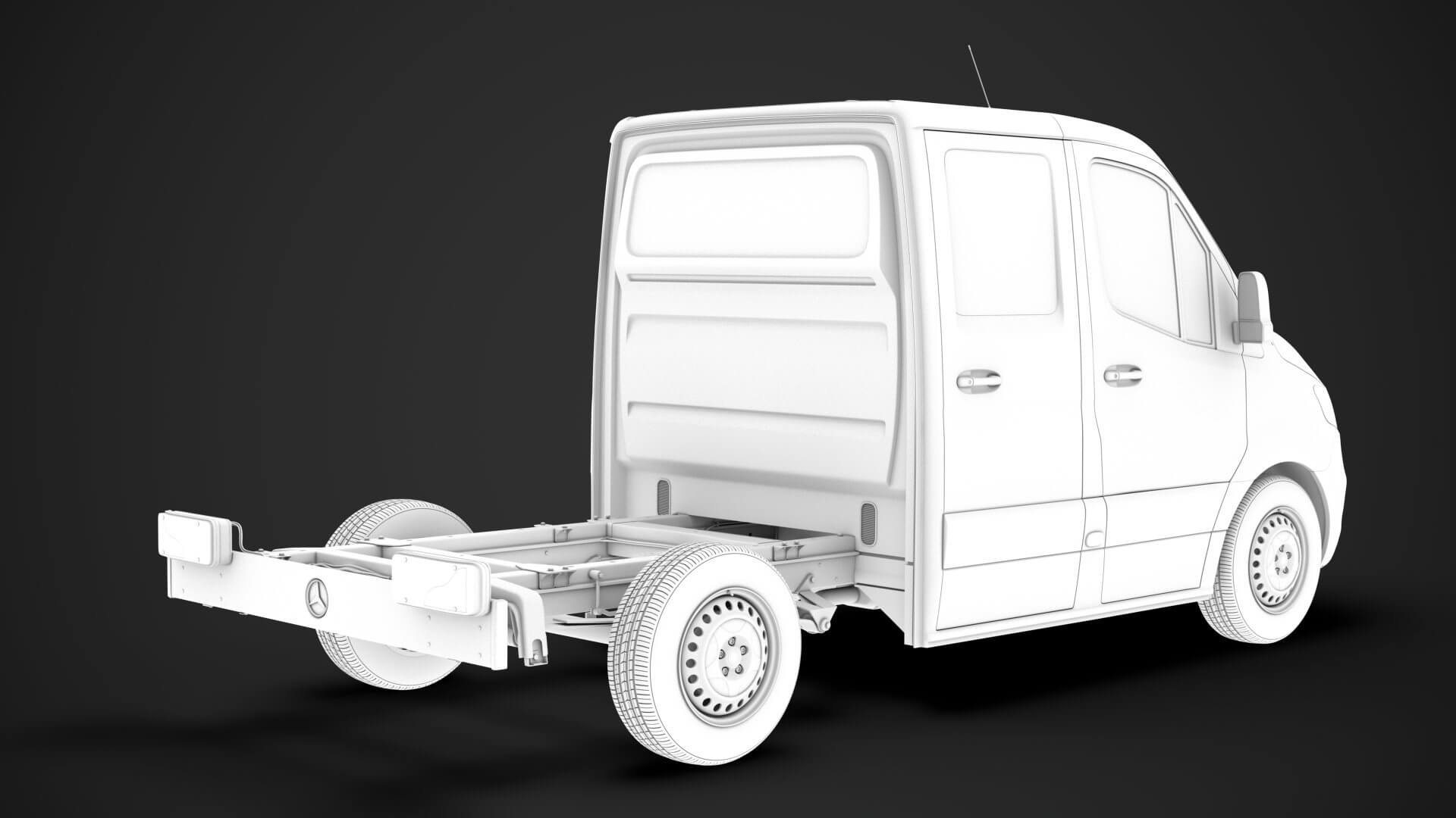 Mercedes Sprinter Chassis Crew Cab L1 FWD 2019 - 3D Model by Creator 3D