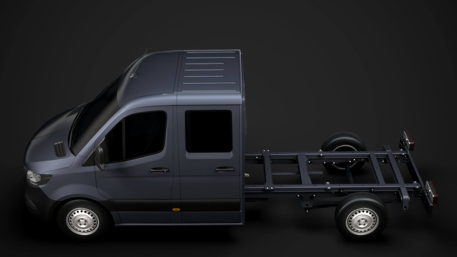 Mercedes Sprinter Chassis Crew Cab L2 FWD 2019 - 3D Model by Creator 3D