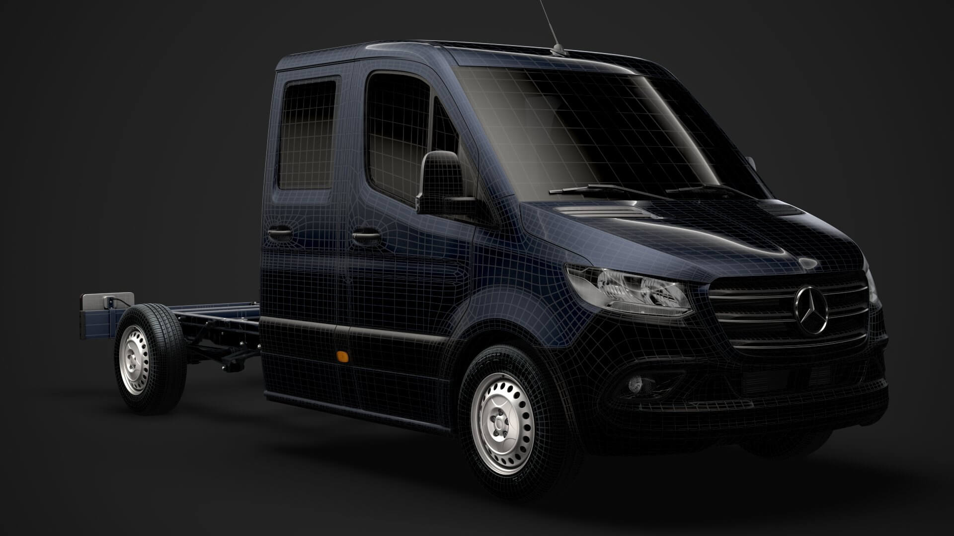 Mercedes Sprinter Chassis Crew Cab L2 FWD 2019 - 3D Model by Creator 3D