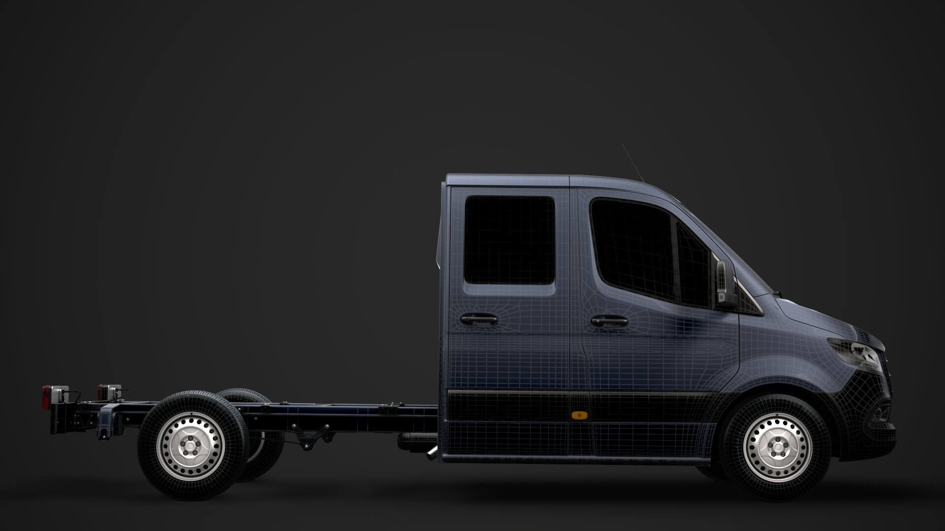 Mercedes Sprinter Chassis Crew Cab L2 FWD 2019 - 3D Model by Creator 3D