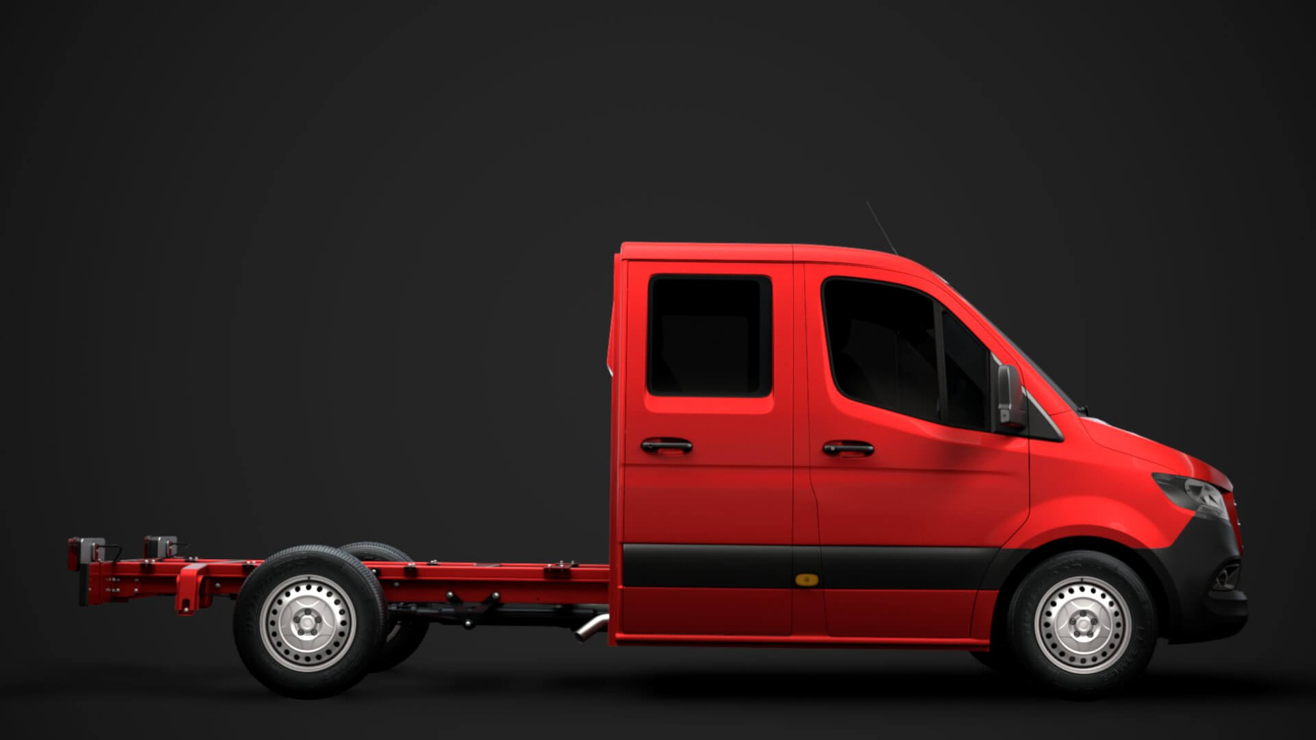 Mercedes Sprinter Chassis Crew Cab L2 RWD 2019 - 3D Model by Creator 3D
