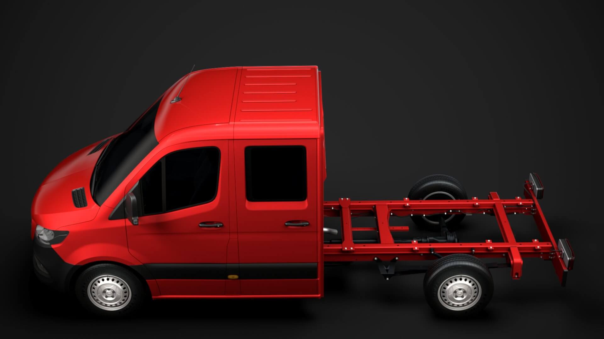 Mercedes Sprinter Chassis Crew Cab L2 RWD 2019 - 3D Model by Creator 3D