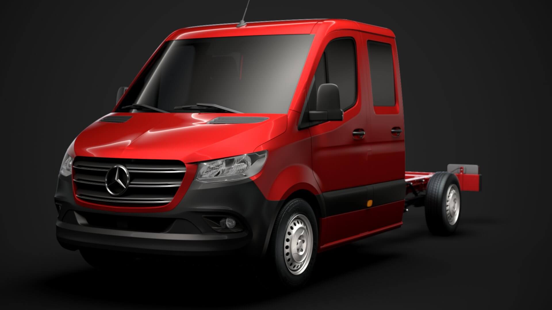 Mercedes Sprinter Chassis Crew Cab L2 RWD 2019 - 3D Model by Creator 3D