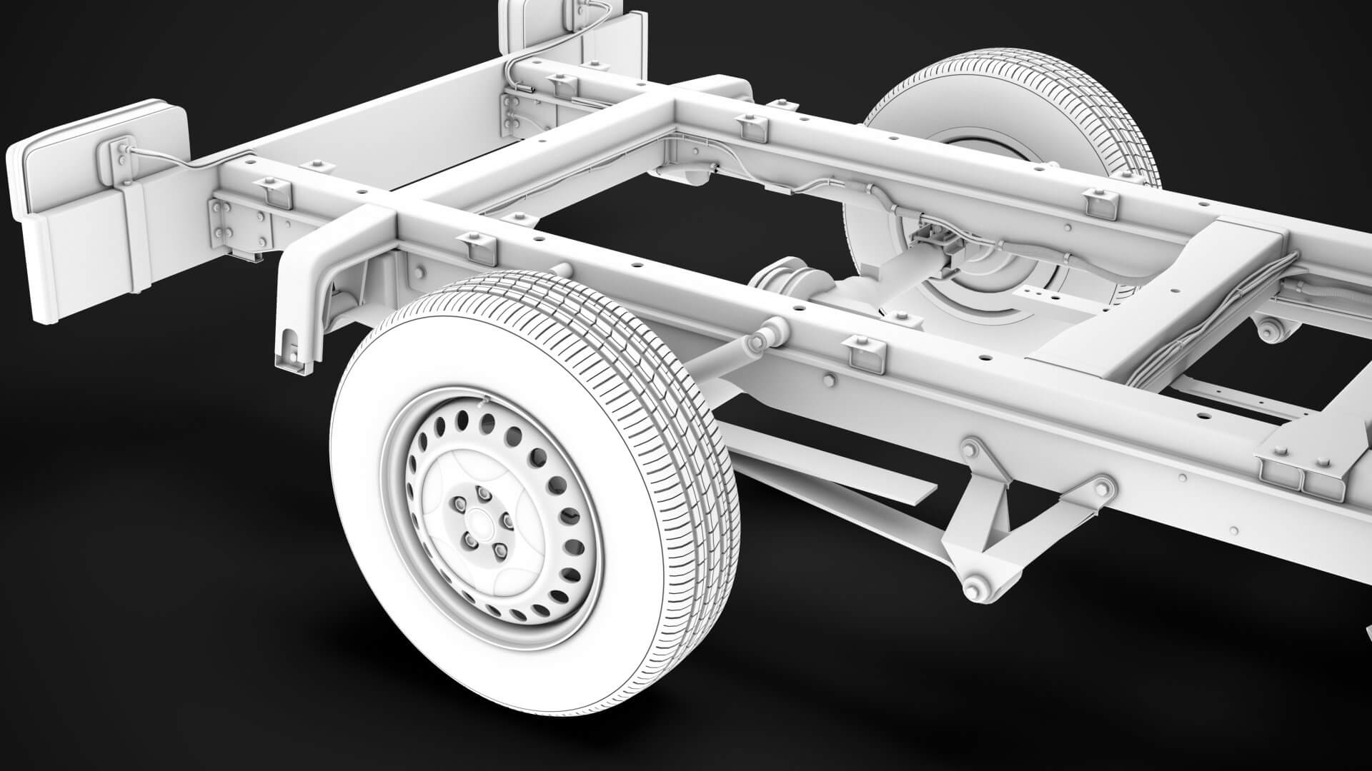 Mercedes Sprinter Chassis Crew Cab L2 RWD 2019 - 3D Model by Creator 3D