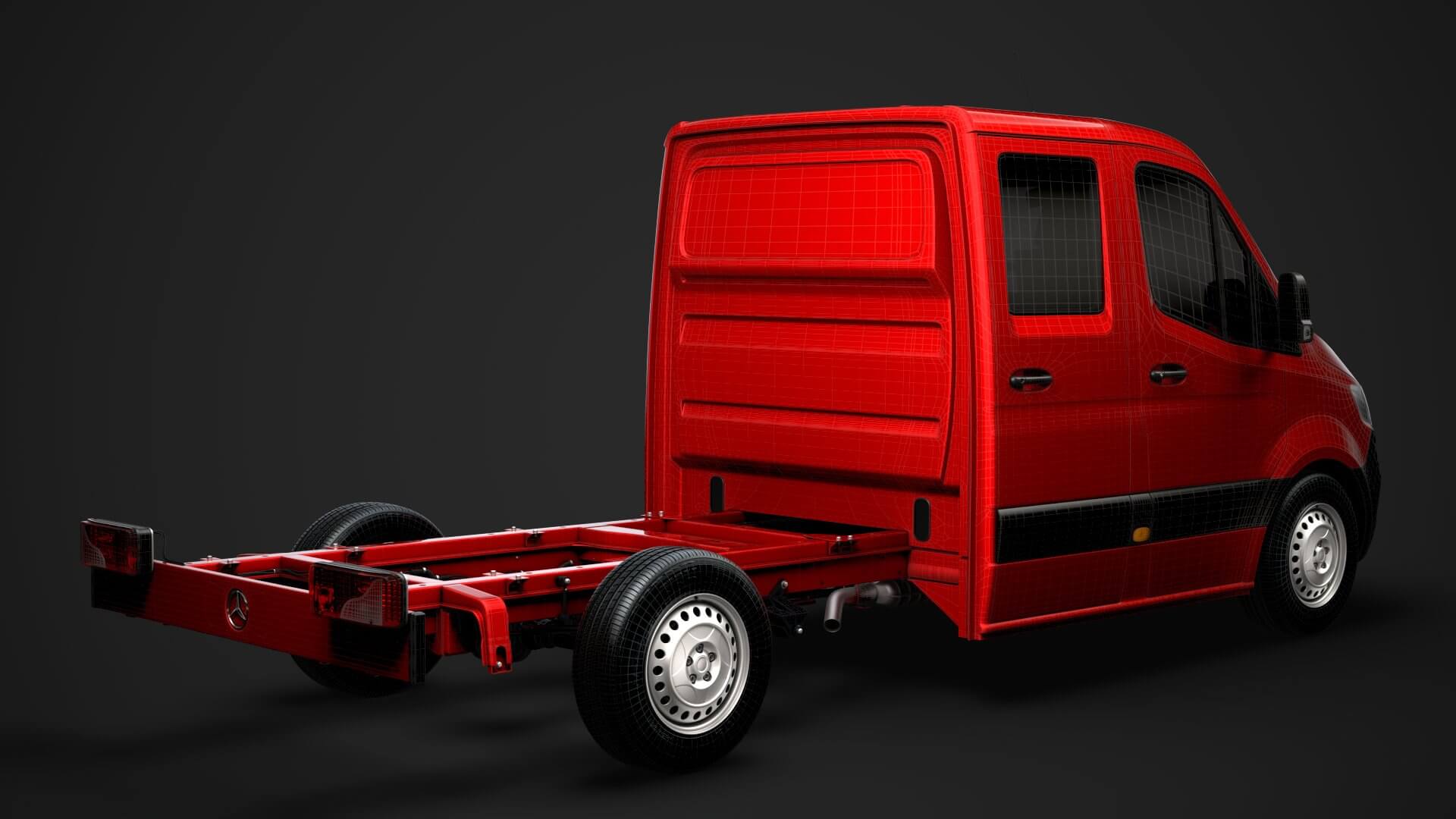 Mercedes Sprinter Chassis Crew Cab L2 RWD 2019 - 3D Model by Creator 3D