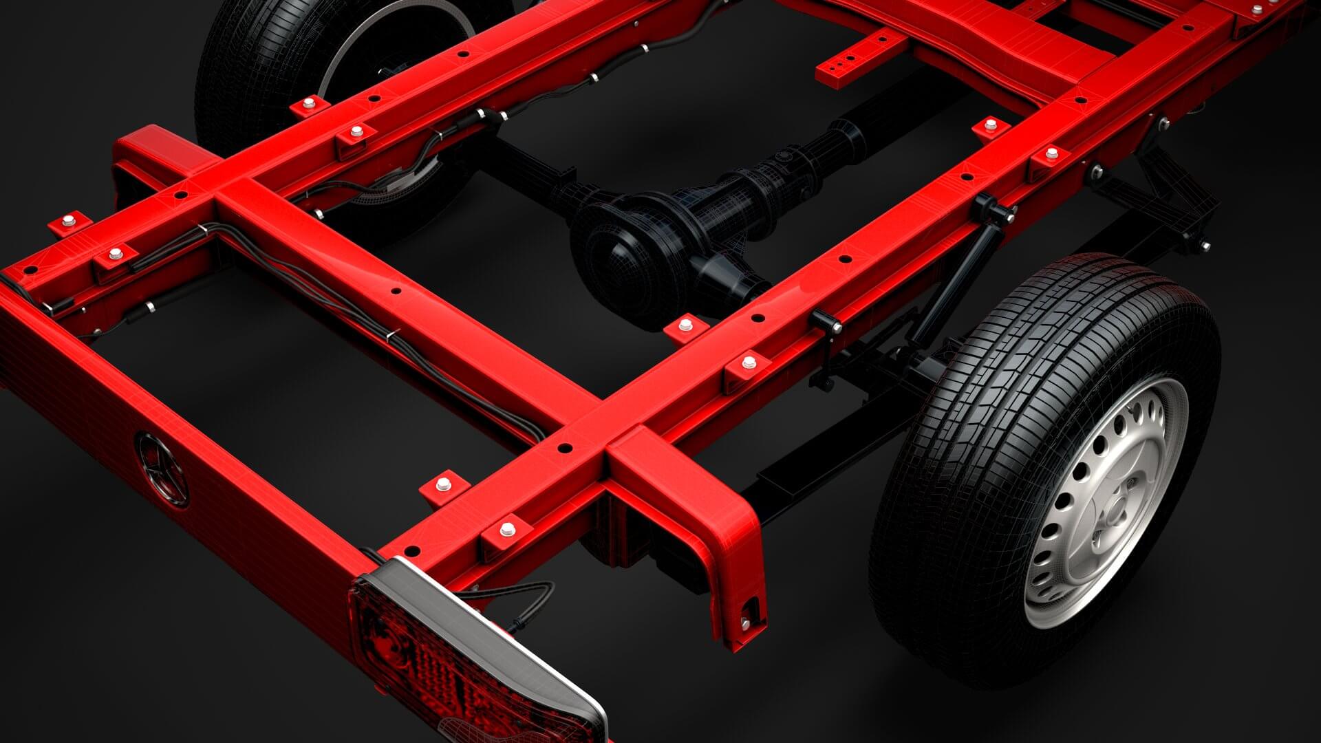 Mercedes Sprinter Chassis Crew Cab L2 RWD 2019 - 3D Model by Creator 3D