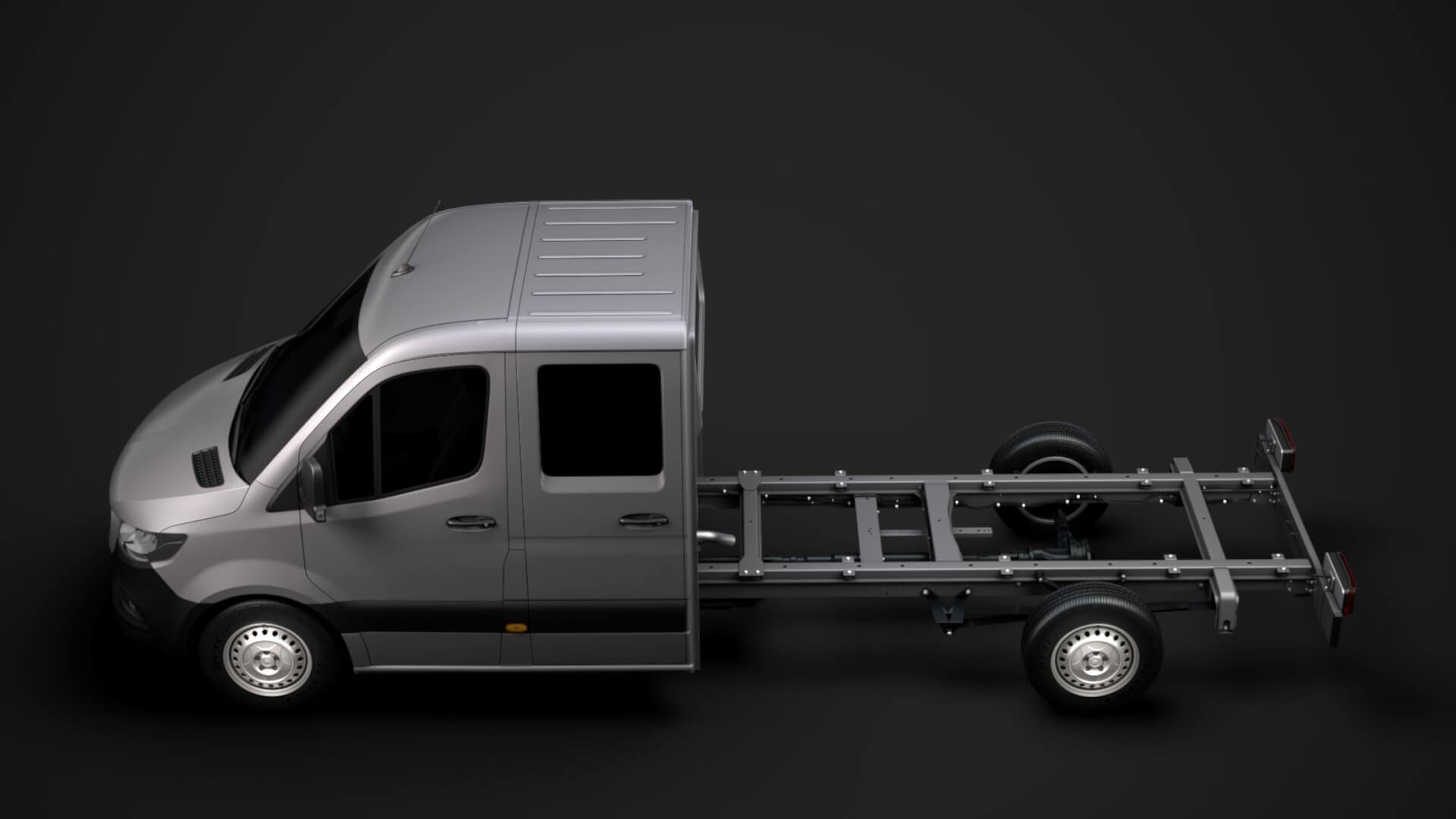 Mercedes Sprinter Chassis Crew Cab L3 RWD 2019 - 3D Model by Creator 3D