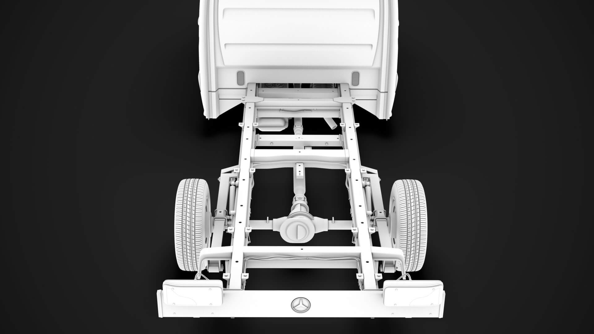 Mercedes Sprinter Chassis Crew Cab L3 RWD 2019 - 3D Model by Creator 3D