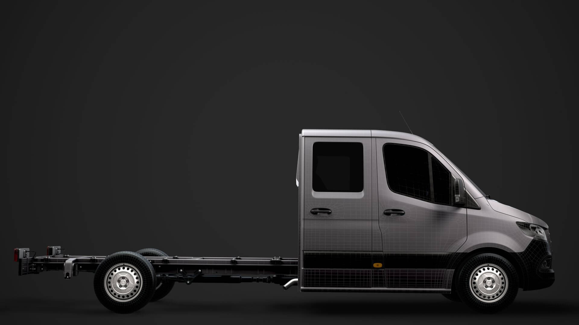 Mercedes Sprinter Chassis Crew Cab L3 RWD 2019 - 3D Model by Creator 3D