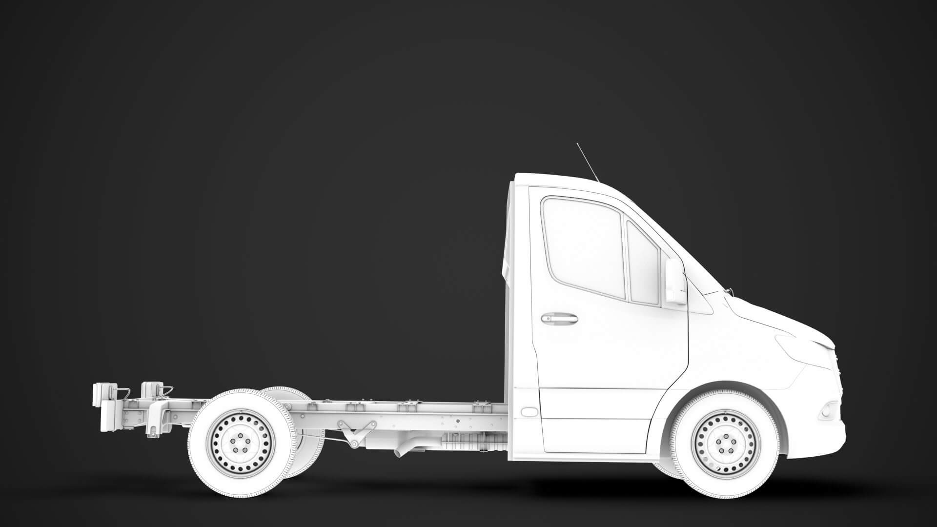 Mercedes Sprinter Chassis Single Cab L1 FWD 2019 - 3D Model by Creator 3D