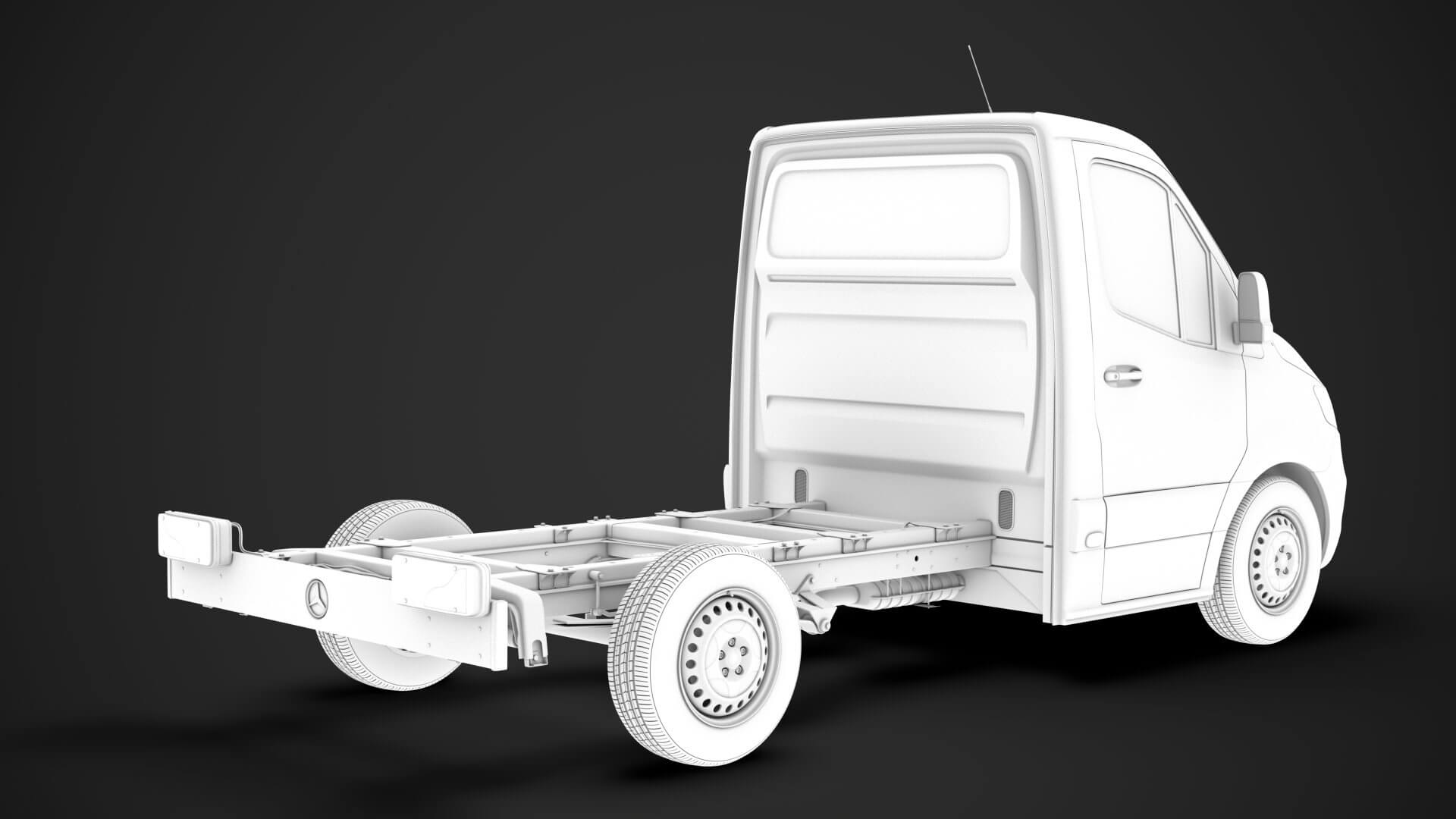 Mercedes Sprinter Chassis Single Cab L1 FWD 2019 - 3D Model by Creator 3D