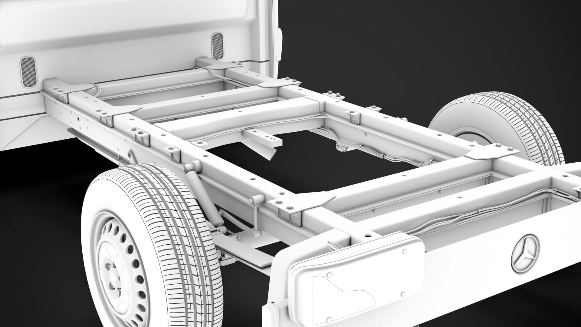 Mercedes Sprinter Chassis Single Cab L1 FWD 2019 - 3D Model by Creator 3D