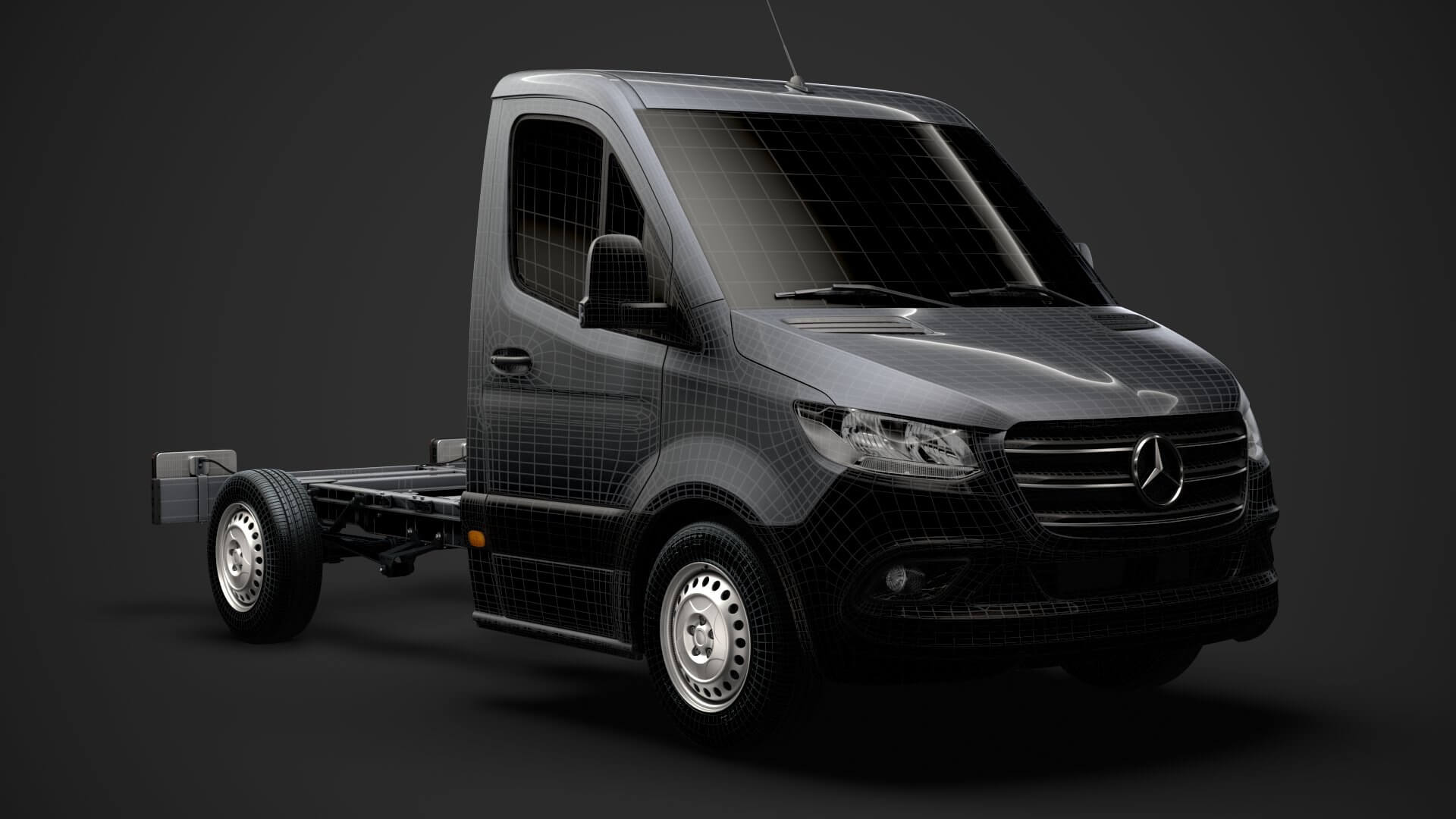 Mercedes Sprinter Chassis Single Cab L1 FWD 2019 - 3D Model by Creator 3D