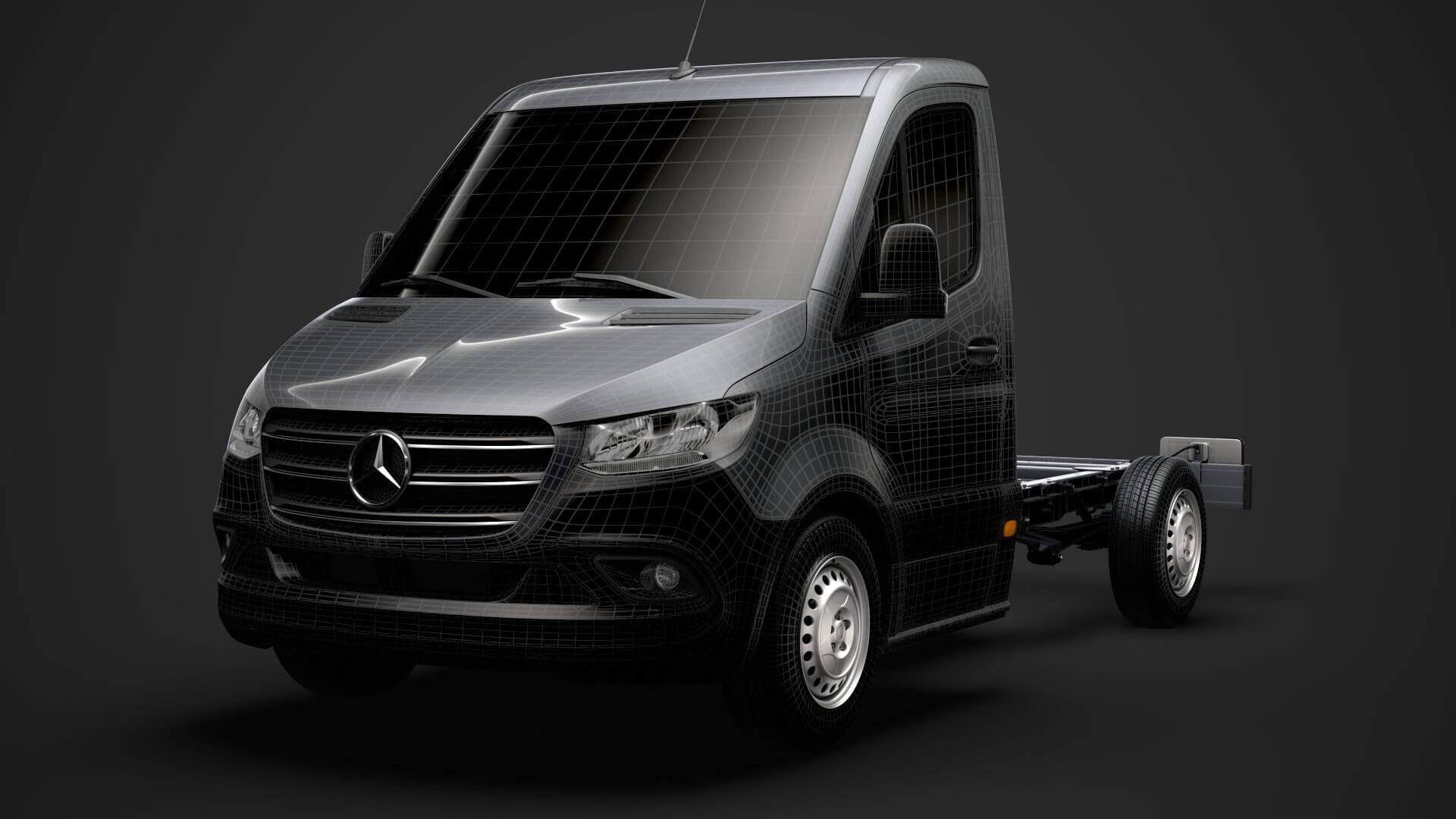 Mercedes Sprinter Chassis Single Cab L1 FWD 2019 - 3D Model by Creator 3D