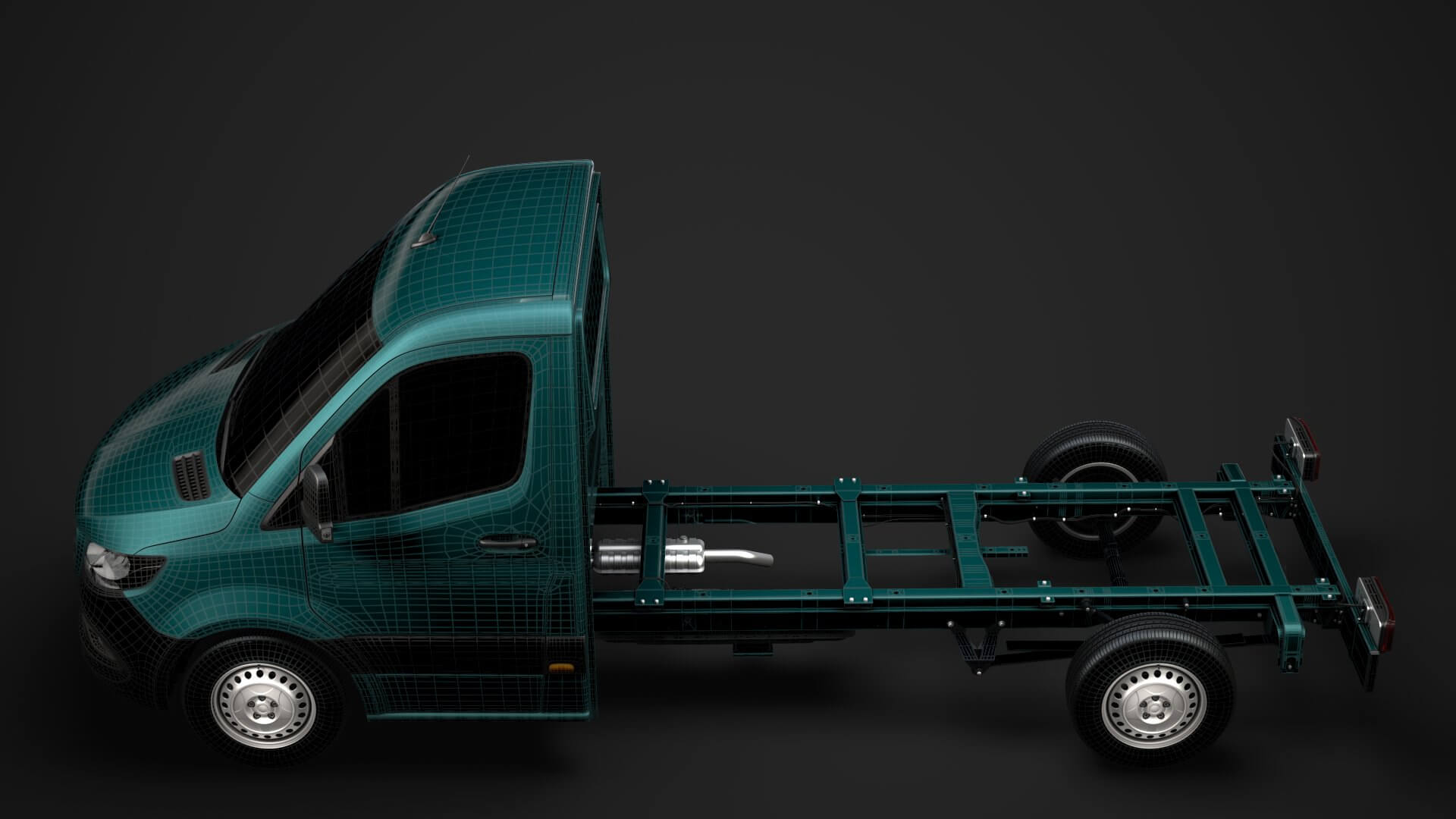 Mercedes Sprinter Chassis Single Cab L2 FWD 2019 - 3D Model by Creator 3D